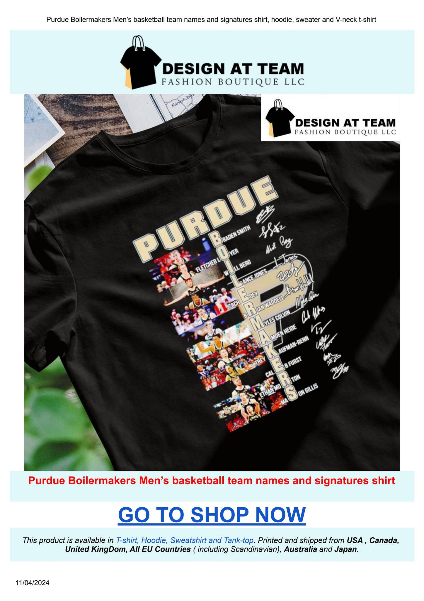 Purdue Boilermakers Men’s basketball team names and signatures shirt by ...