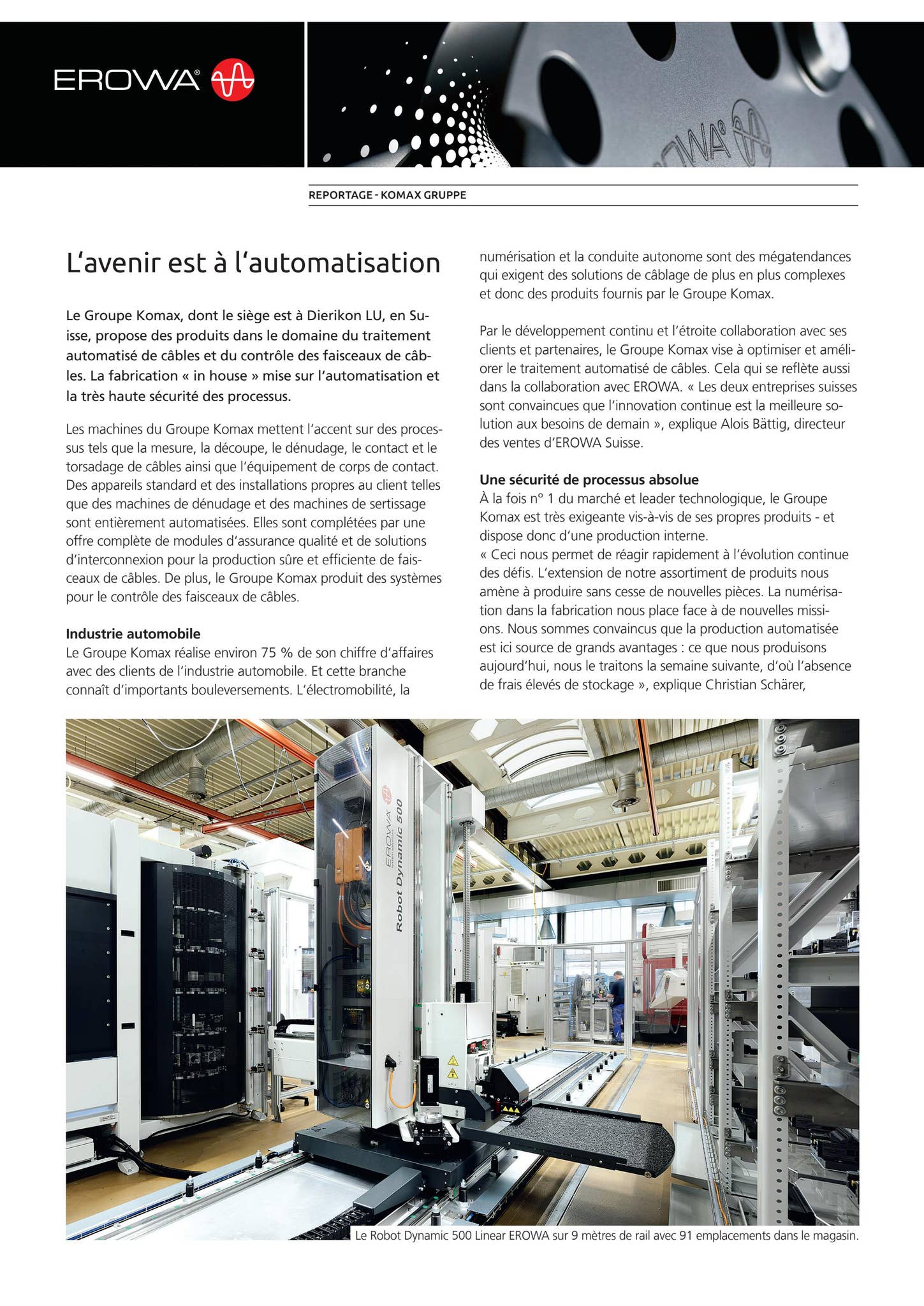 Rapport komax AG by EROWA - Issuu