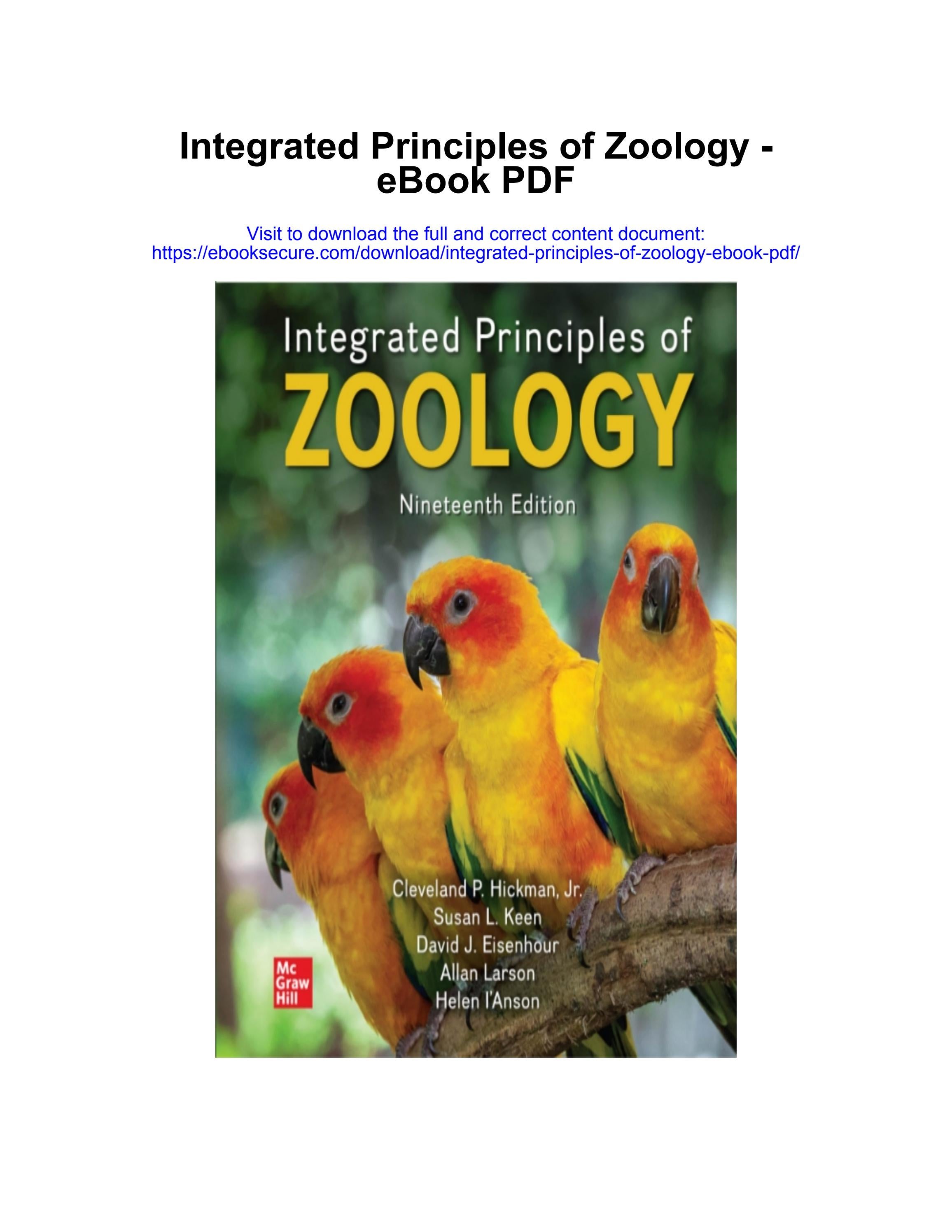 Integrated principles of zoology ebook pdf by kerry.ivy858 - Issuu