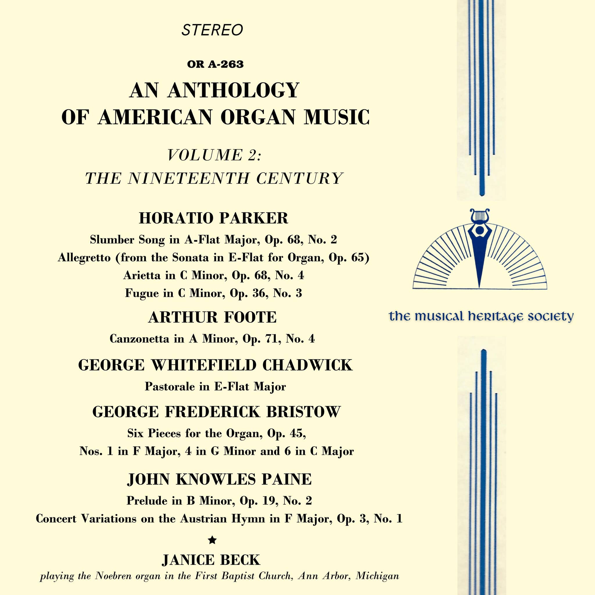 An Anthology of American Organ Music: Volume 2 - The 19th Century ...