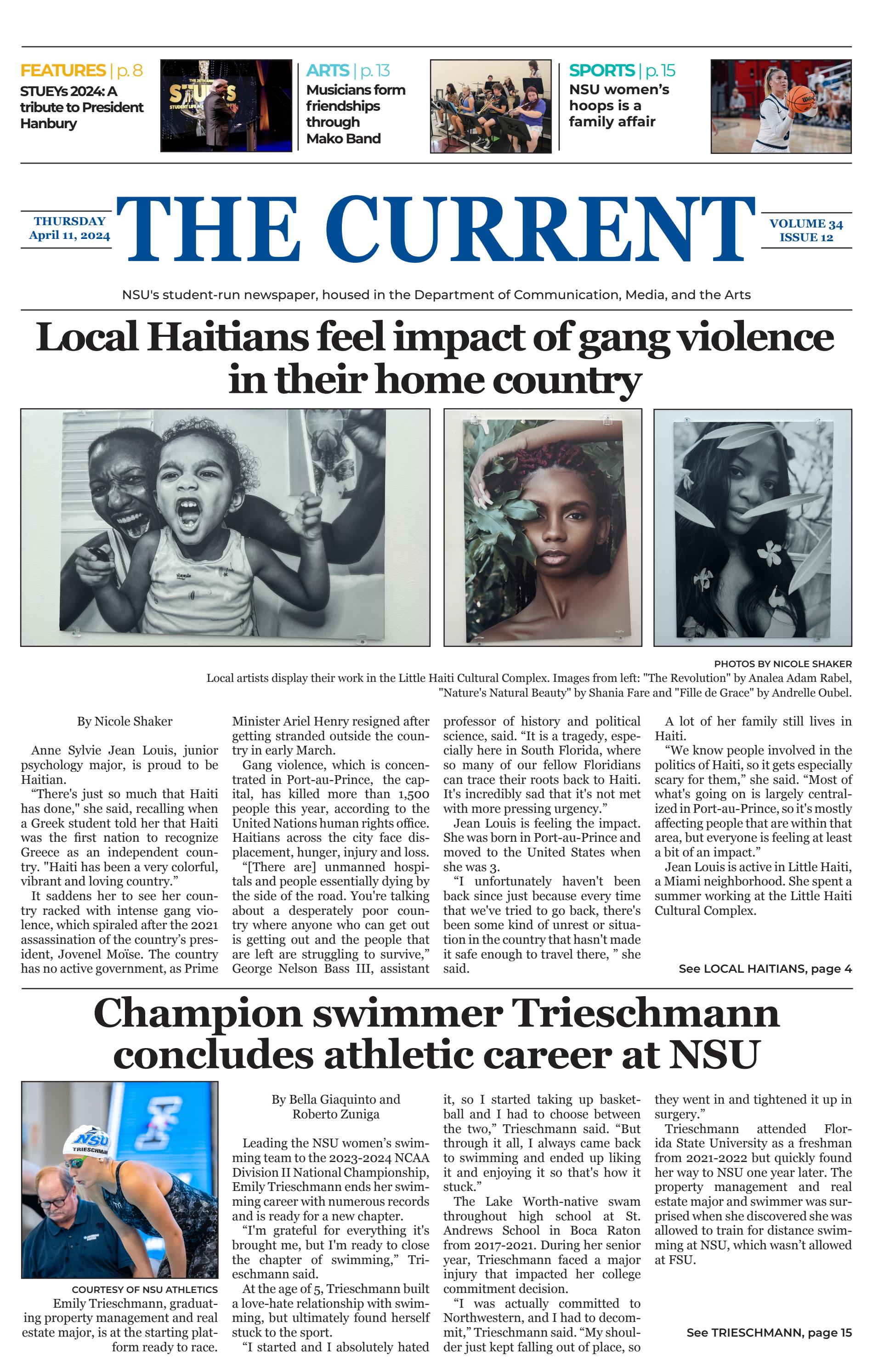 The Current Volume 34 Issue 12 by NSUNews - Issuu