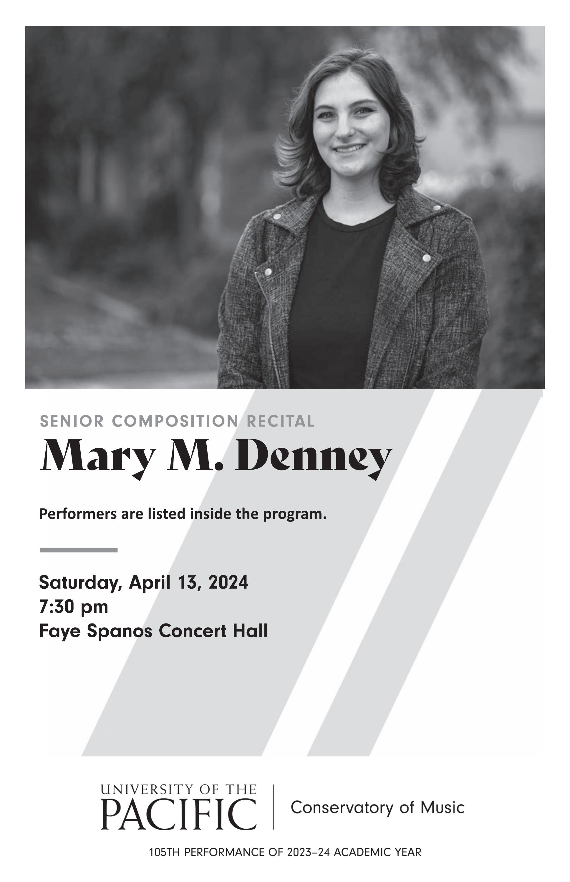 Senior Composition Recital, Mary Denney 04/13/24 by University of the ...