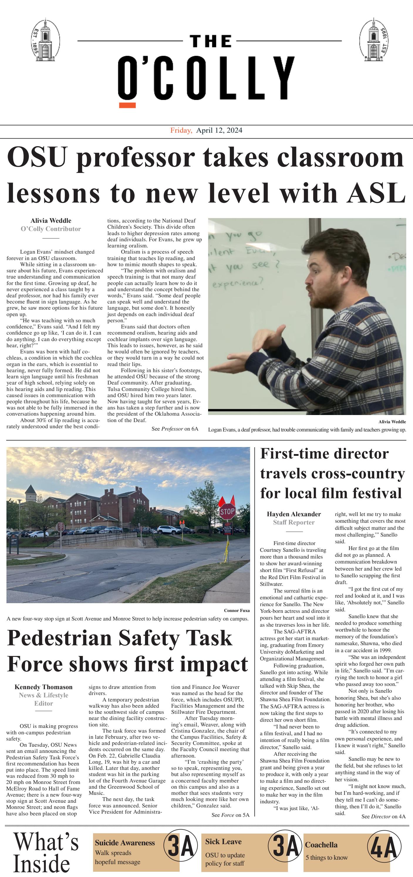 The O'Colly, Friday, April 12, 2024. by The O'Colly - Issuu