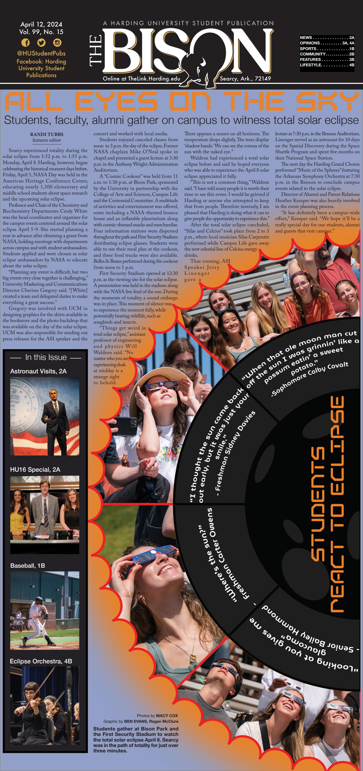 The Bison - Vol 99, No. 15 by Harding University Student Publications - Issuu