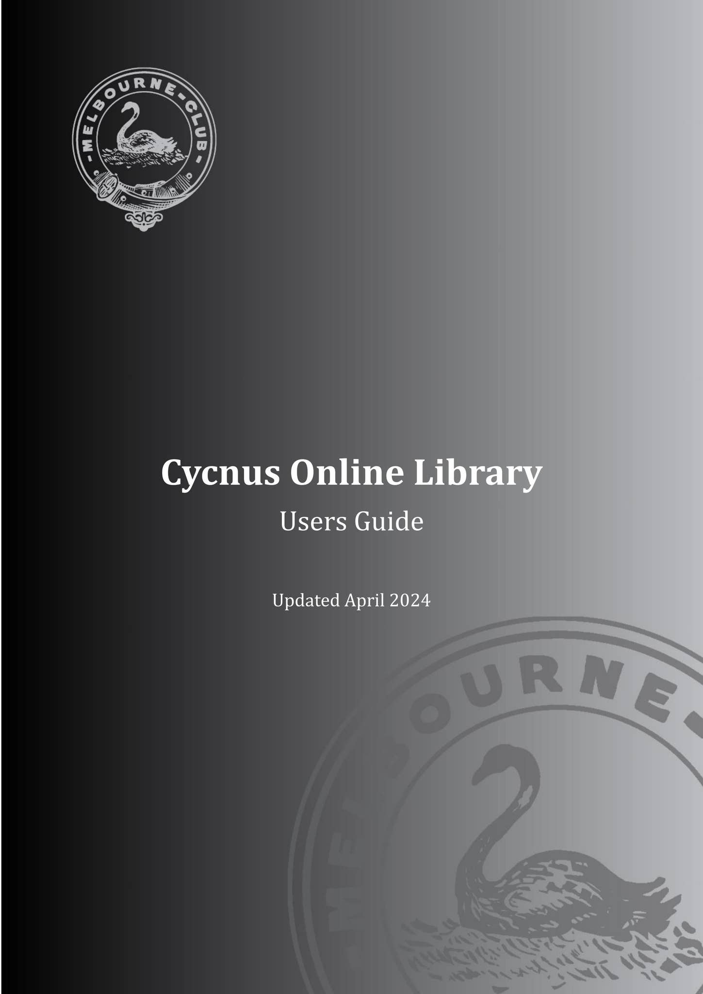 Cycnus Online Library Guide by melbourneclub - Issuu