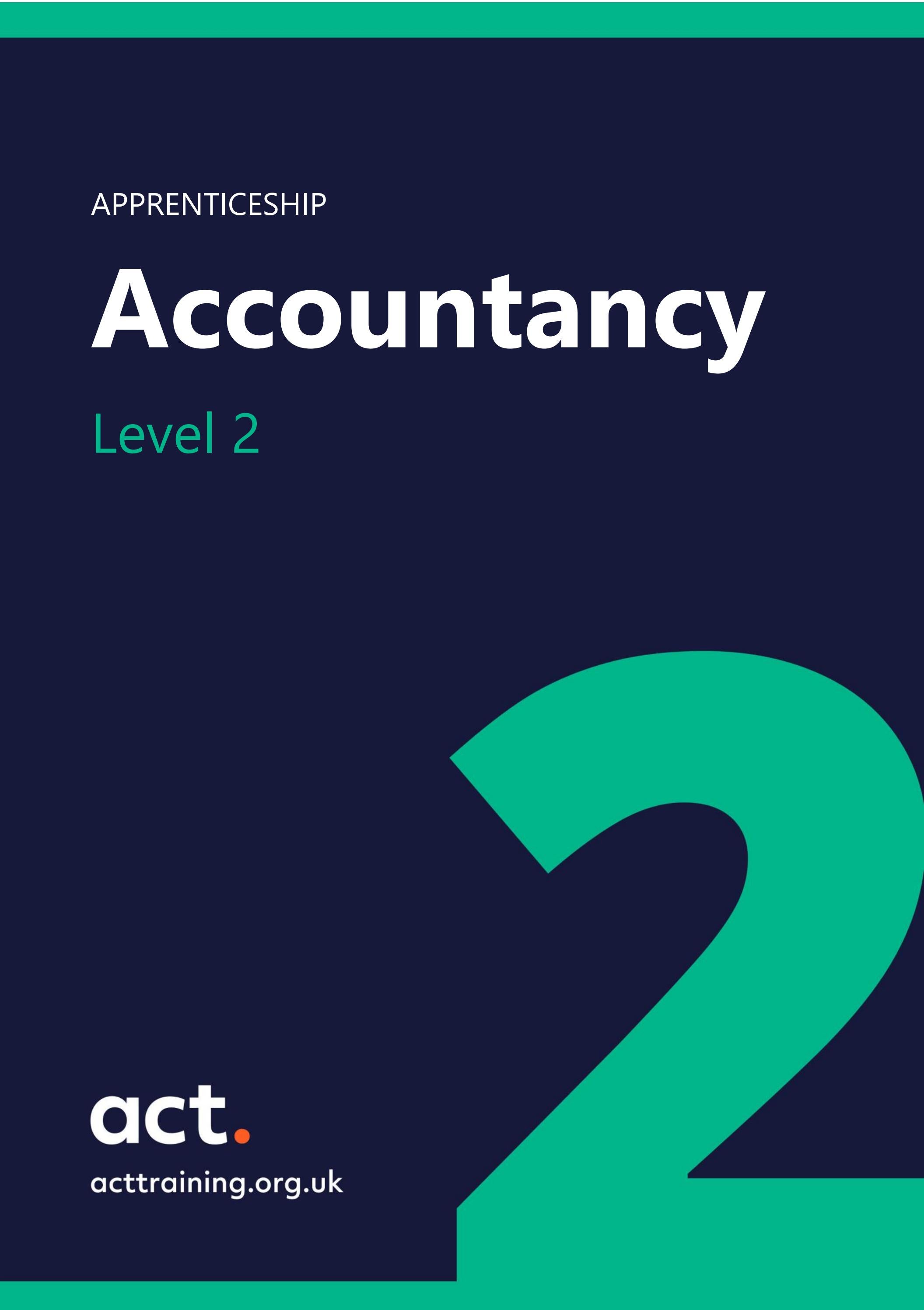 Accountancy Level 2 by ACT - Issuu