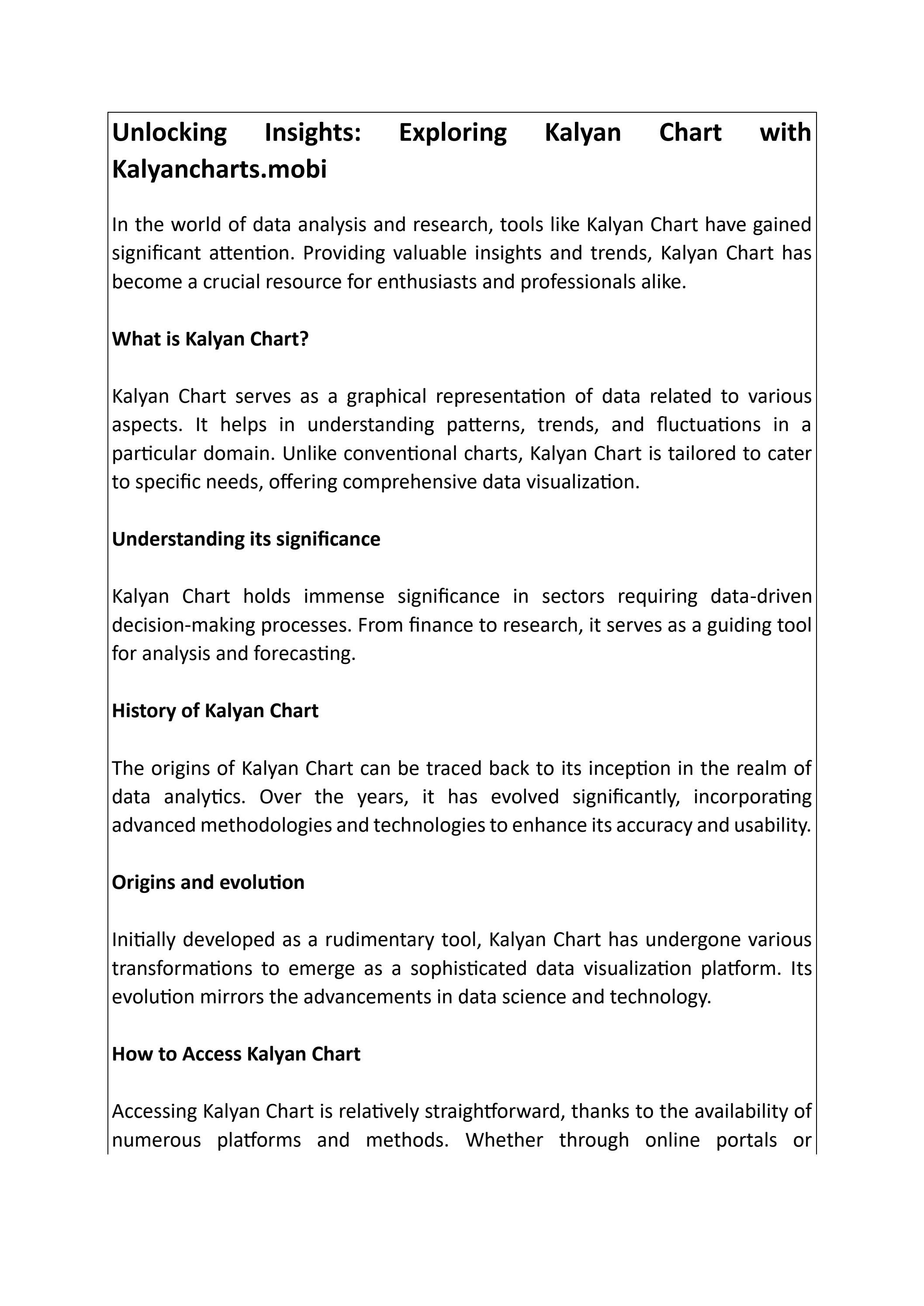Unlocking Insights: Exploring Kalyan Chart with Kalyancharts.mobi by ...