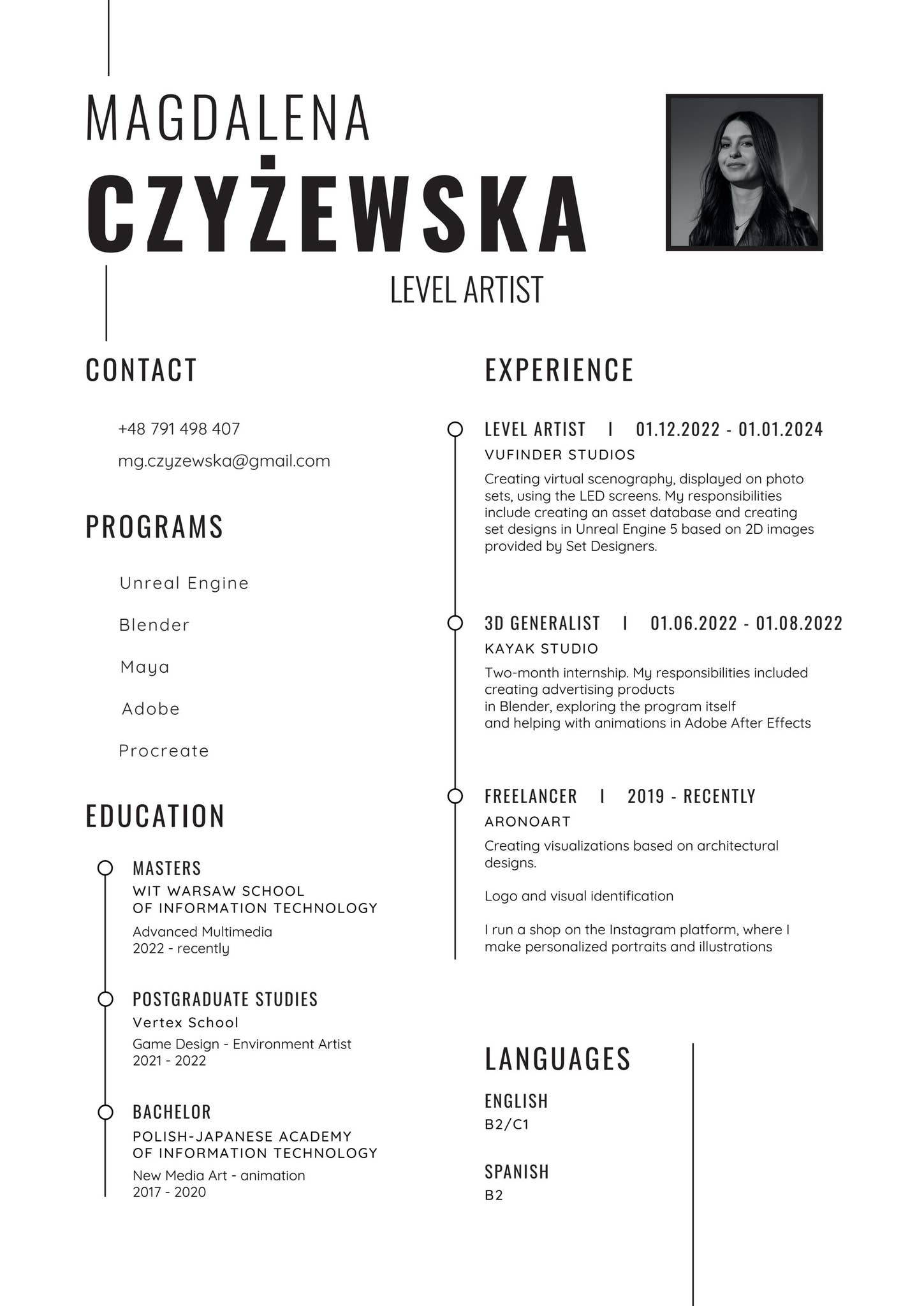 CV_Magdalena_Czyżewska by Magda cz - Issuu