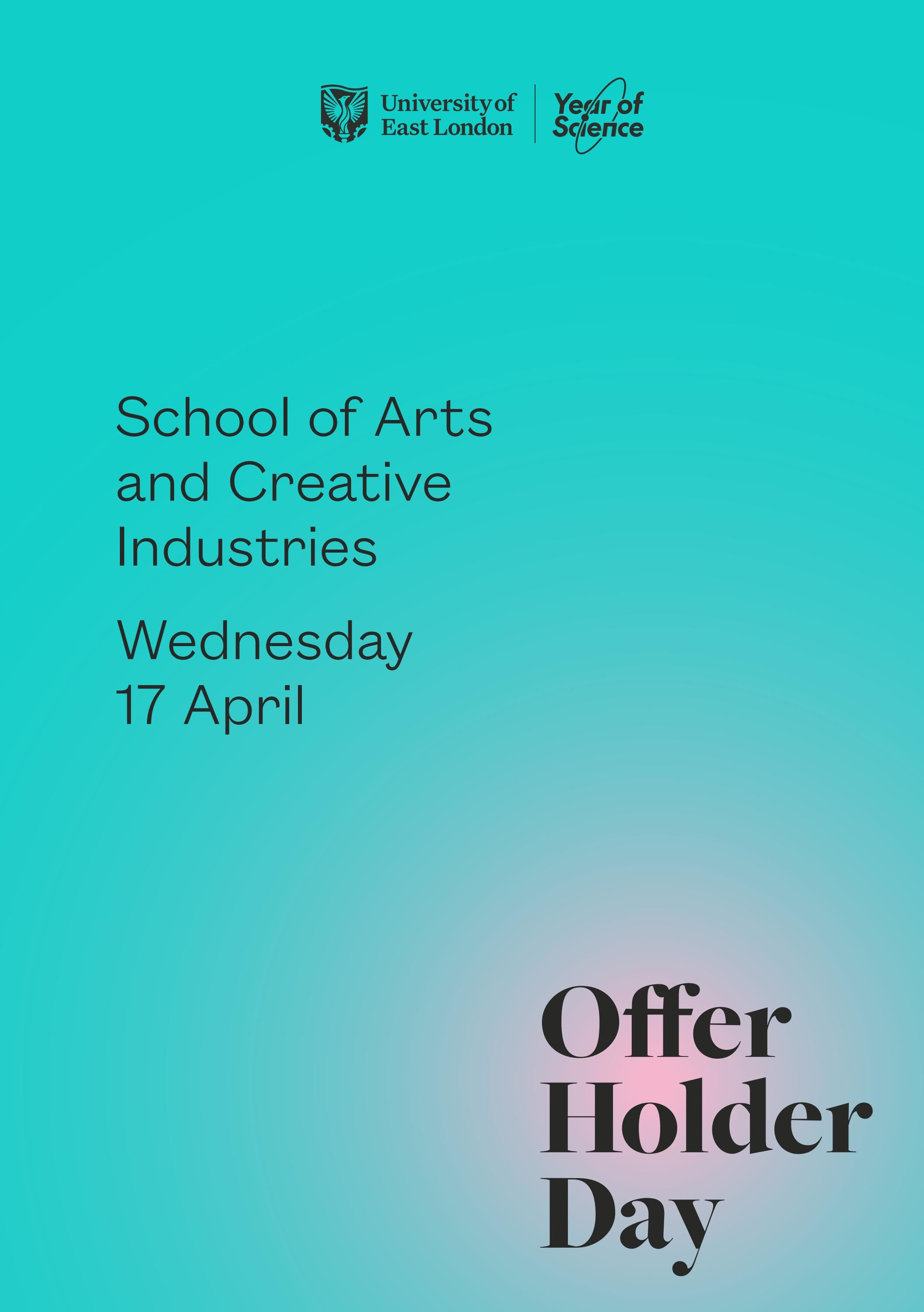Offer Holder Day School of Arts and Creative Industries USS by ...