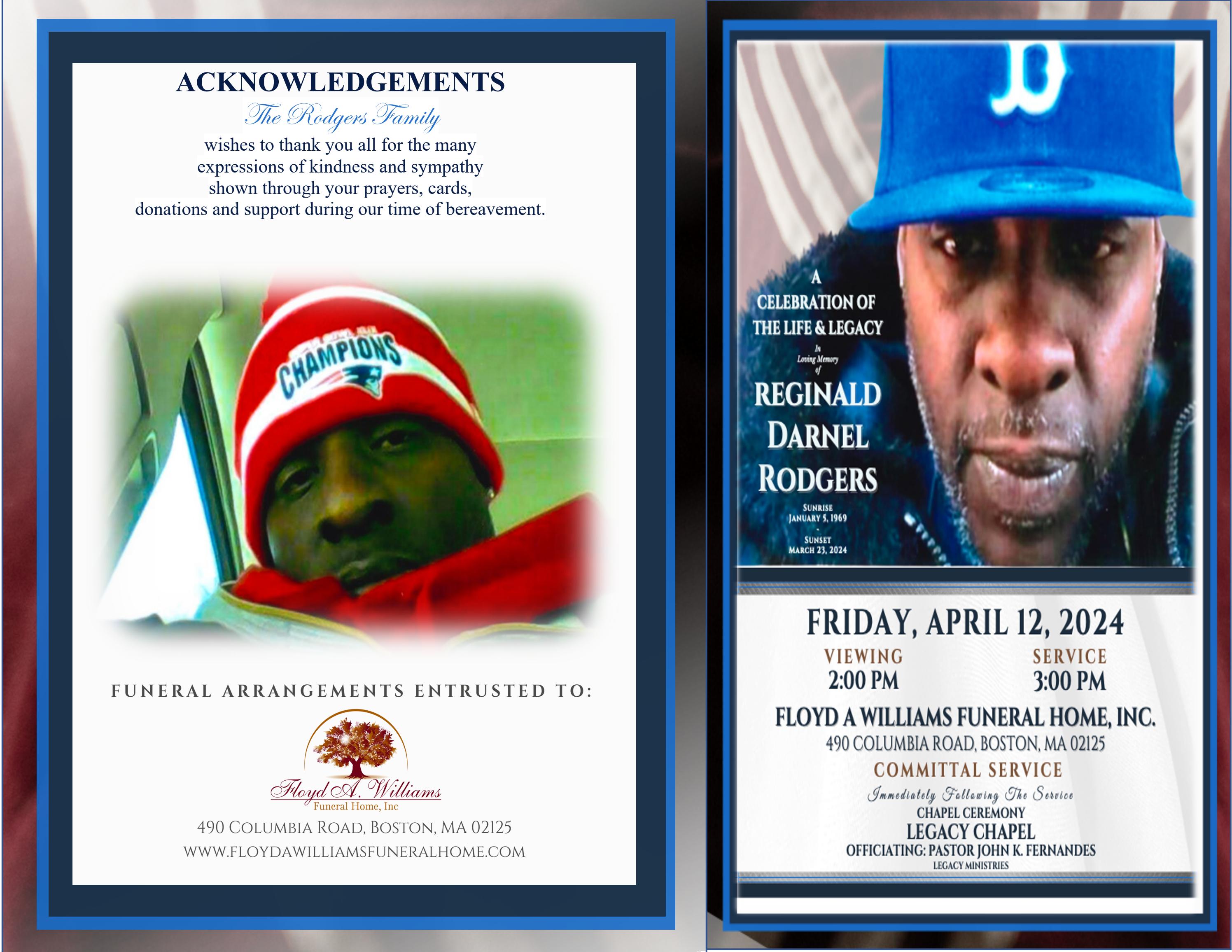 Memorial Folder for the Late Reginald "Reggie" Rodgers by PAUSEatFAWFH1 ...