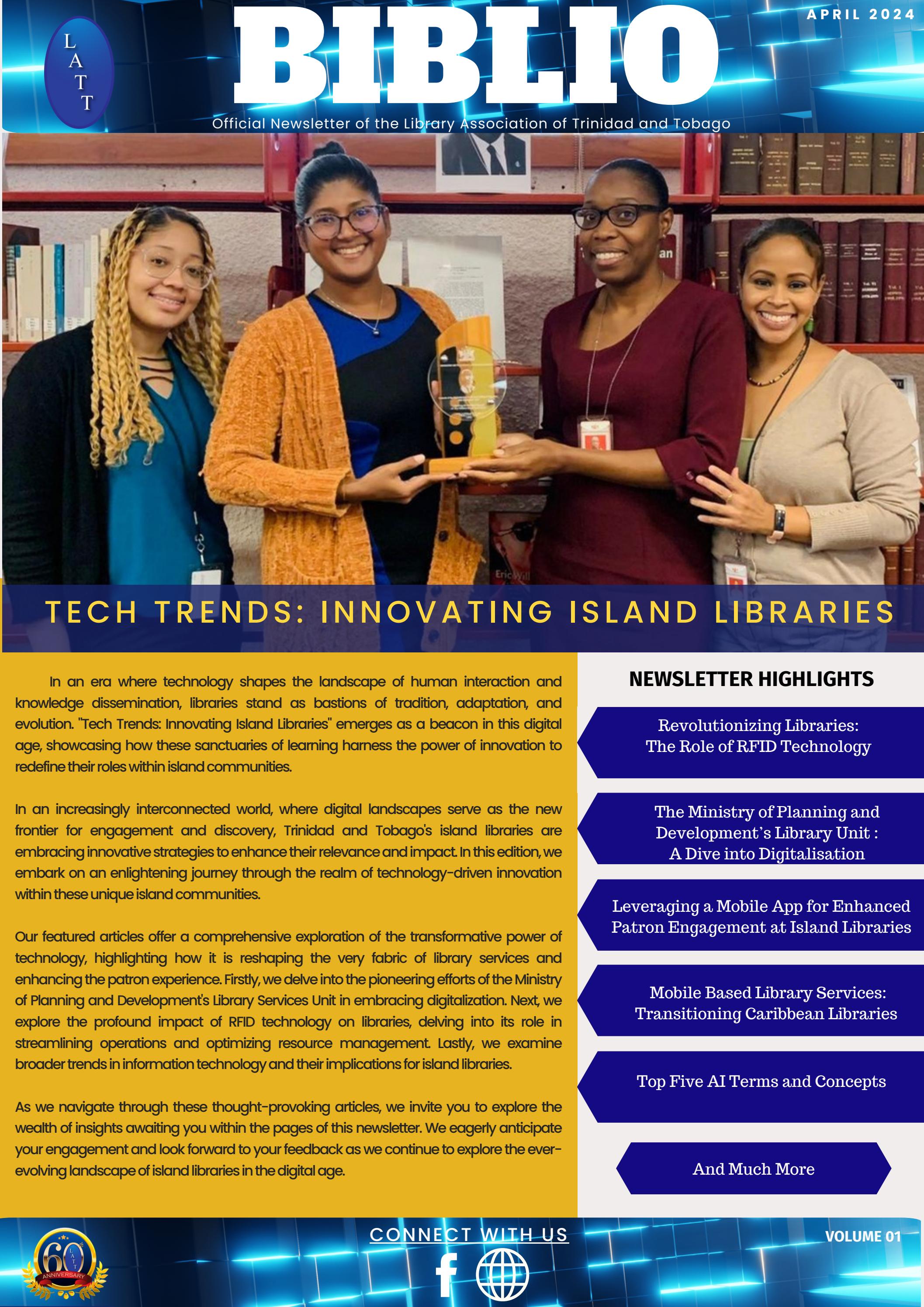 BIBLIO 2024 Issue 1 by Library Association of Trinidad and Tobago (LATT ...