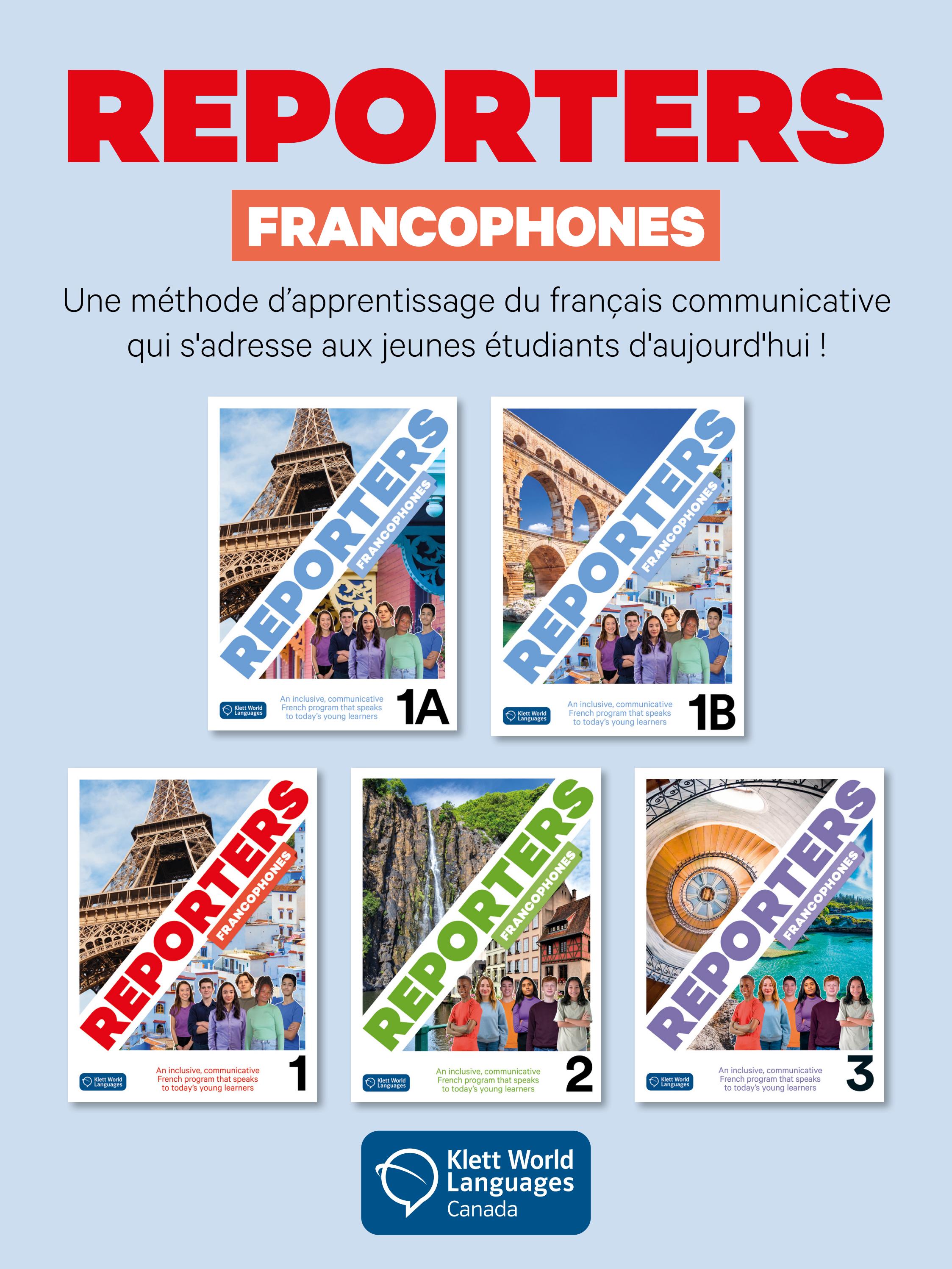 Reporters francophones - KWL Canada (français) by Klett World Languages ...