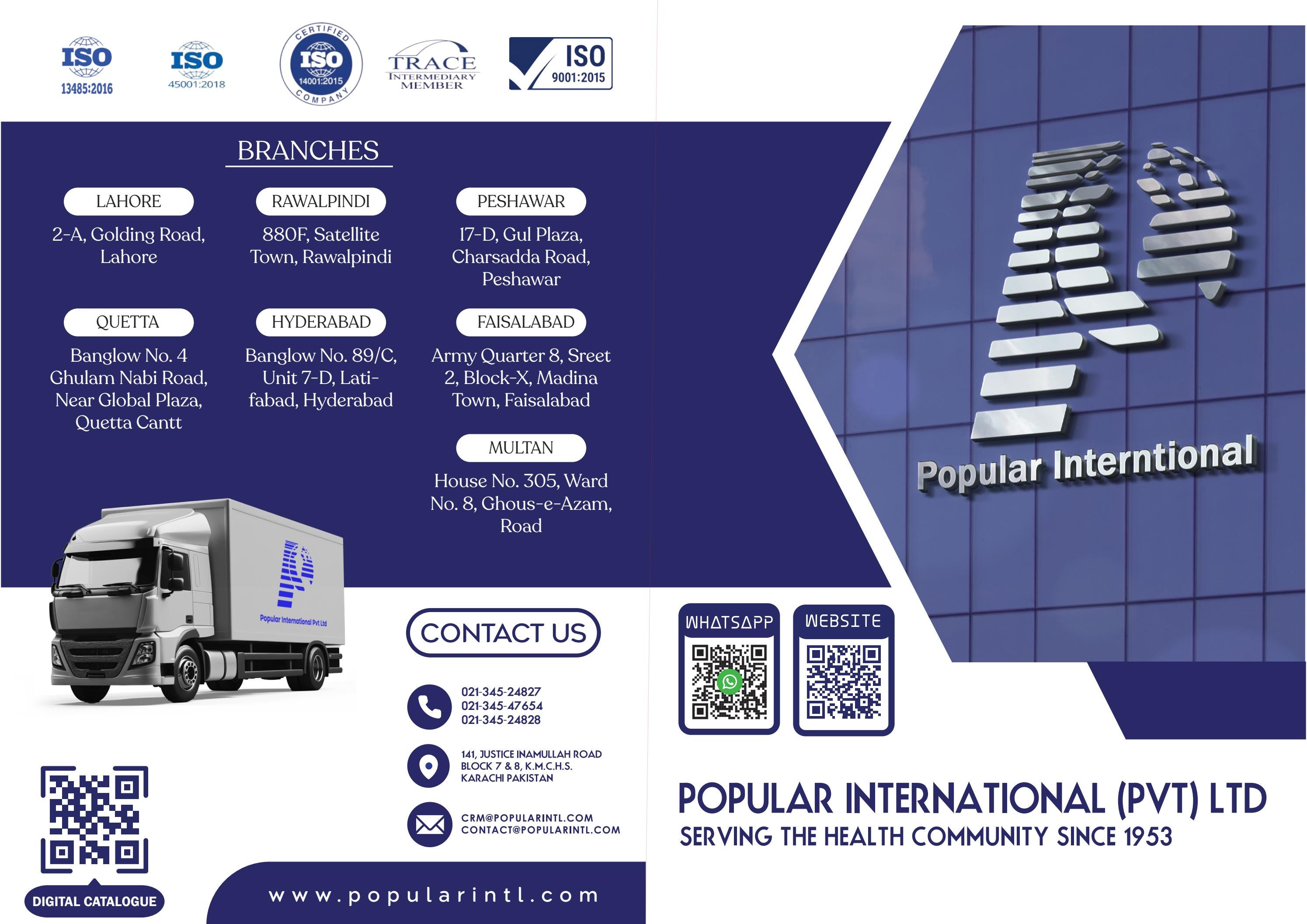Brochure - Popular International Pvt Ltd by Muzammil Khan - Issuu