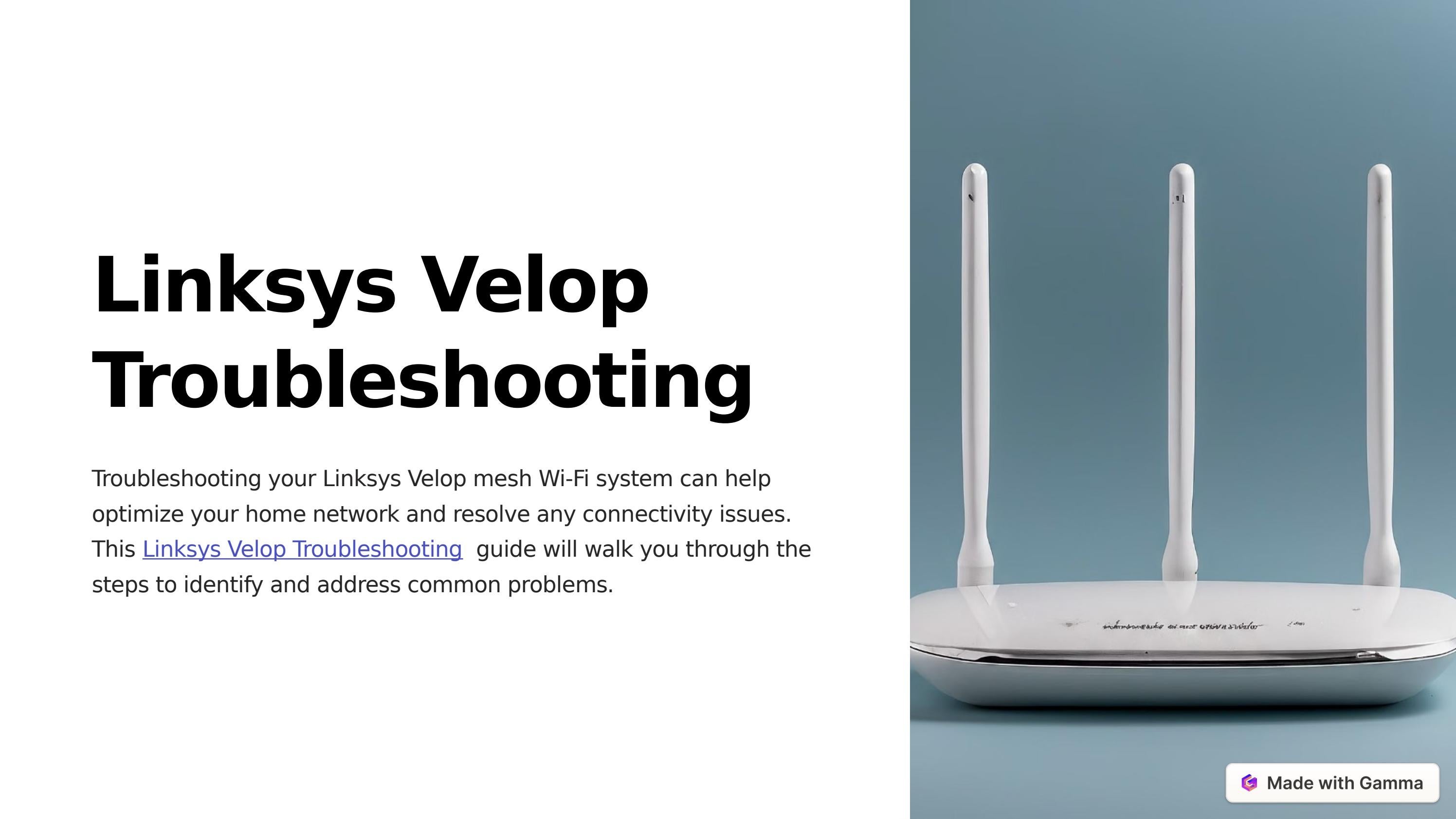Linksys velop Troubleshooting by Linksys Velop Bridge mode - Issuu