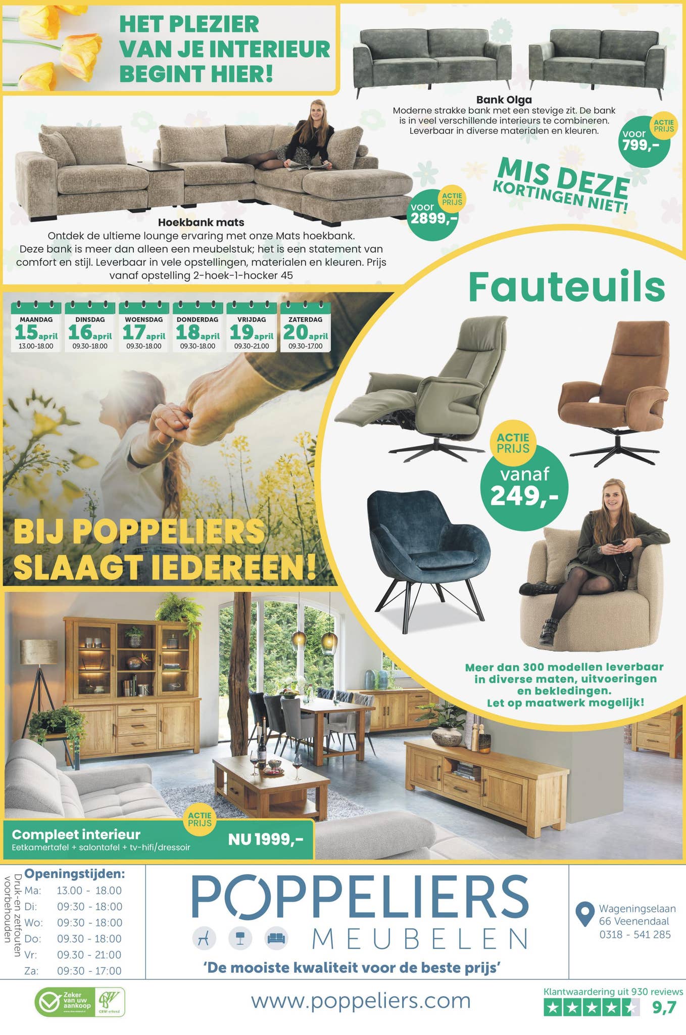 Folder of advertentie Poppeliers Meubelen week 16 by Media Solutions B ...