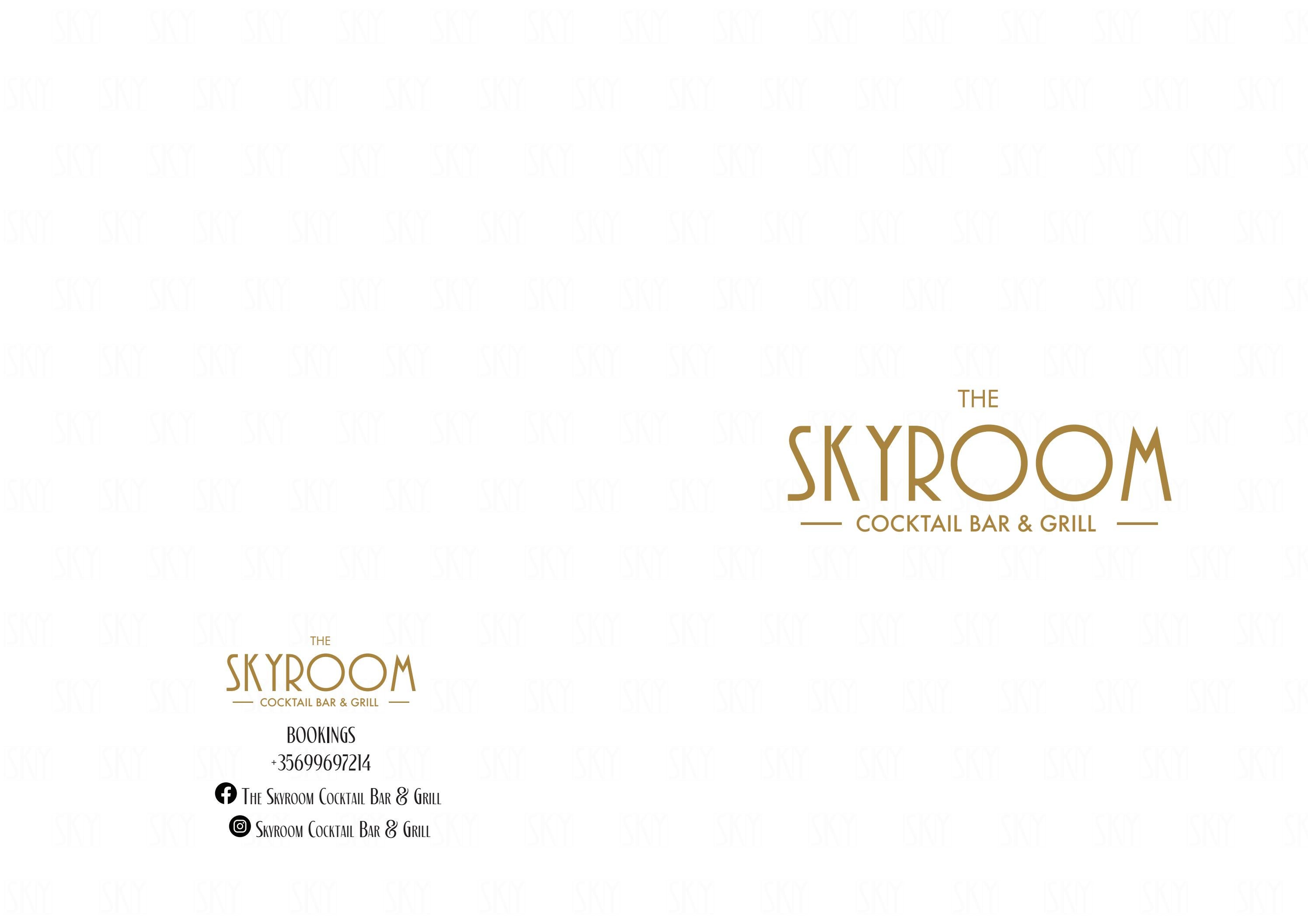 Skyroom Food Menu 2024 by preluna - Issuu
