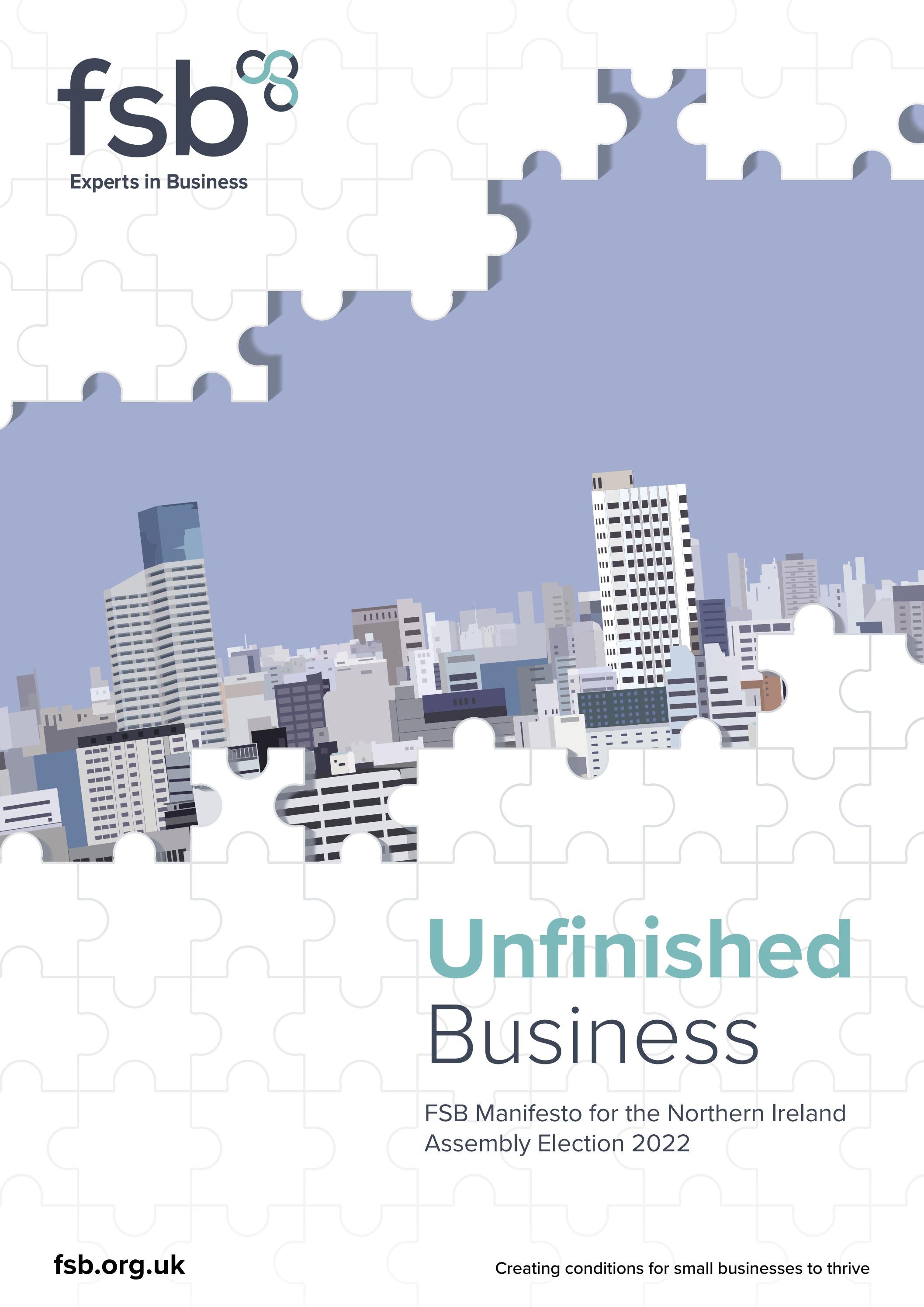 FSB Policy Report | Unfinished Business by Federation of Small ...