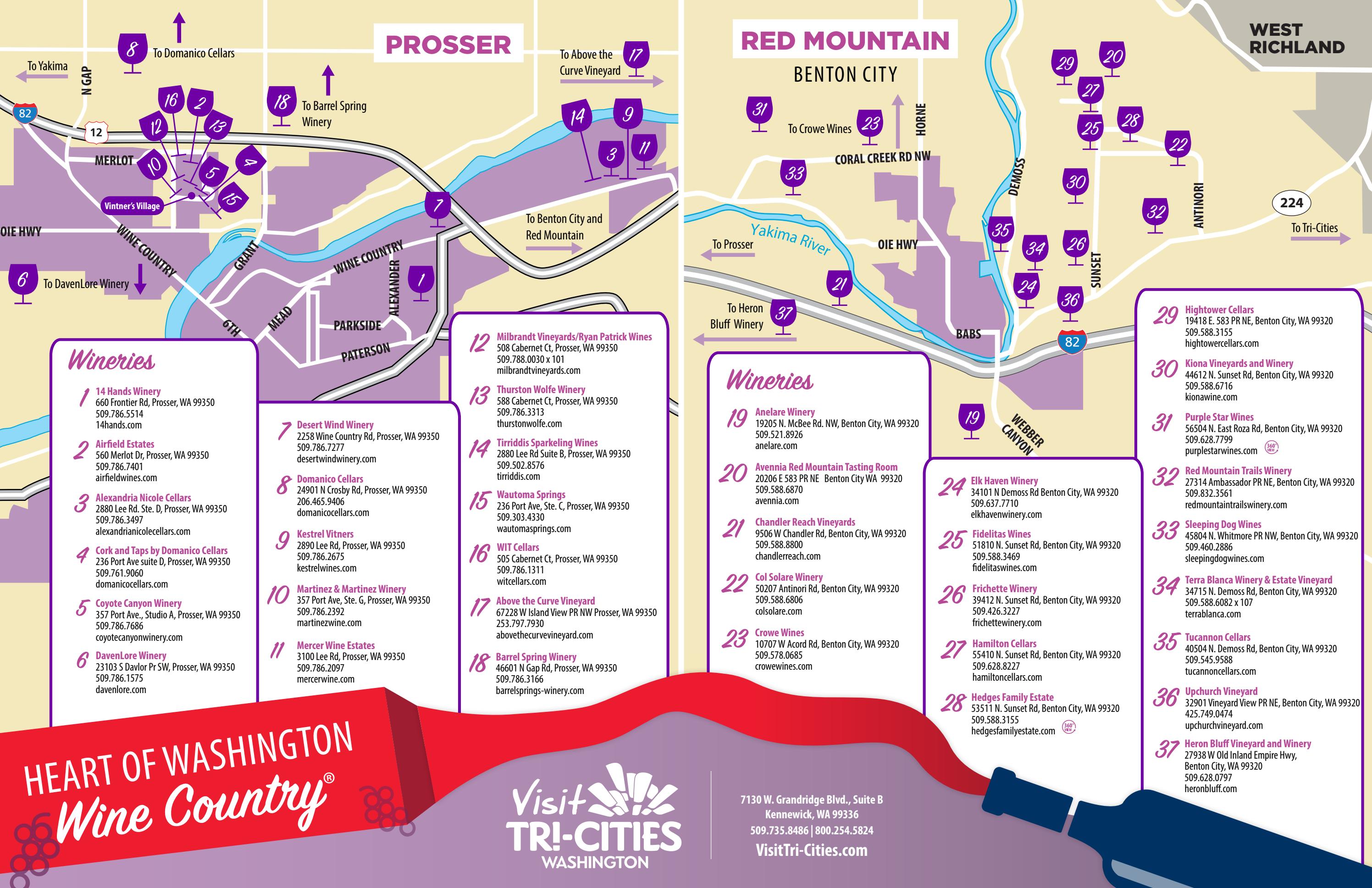 Visit Tri-Cities Wine Map 2024 by Visit Tri-Cities - Issuu