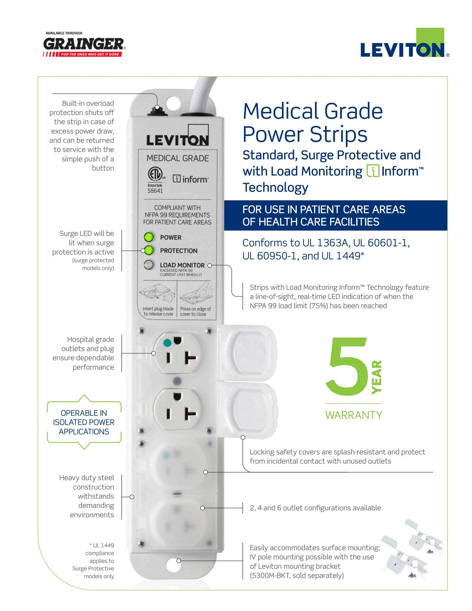Leviton: Medical Grade Power Strip Brochure by ISI Marketing Portal - Issuu