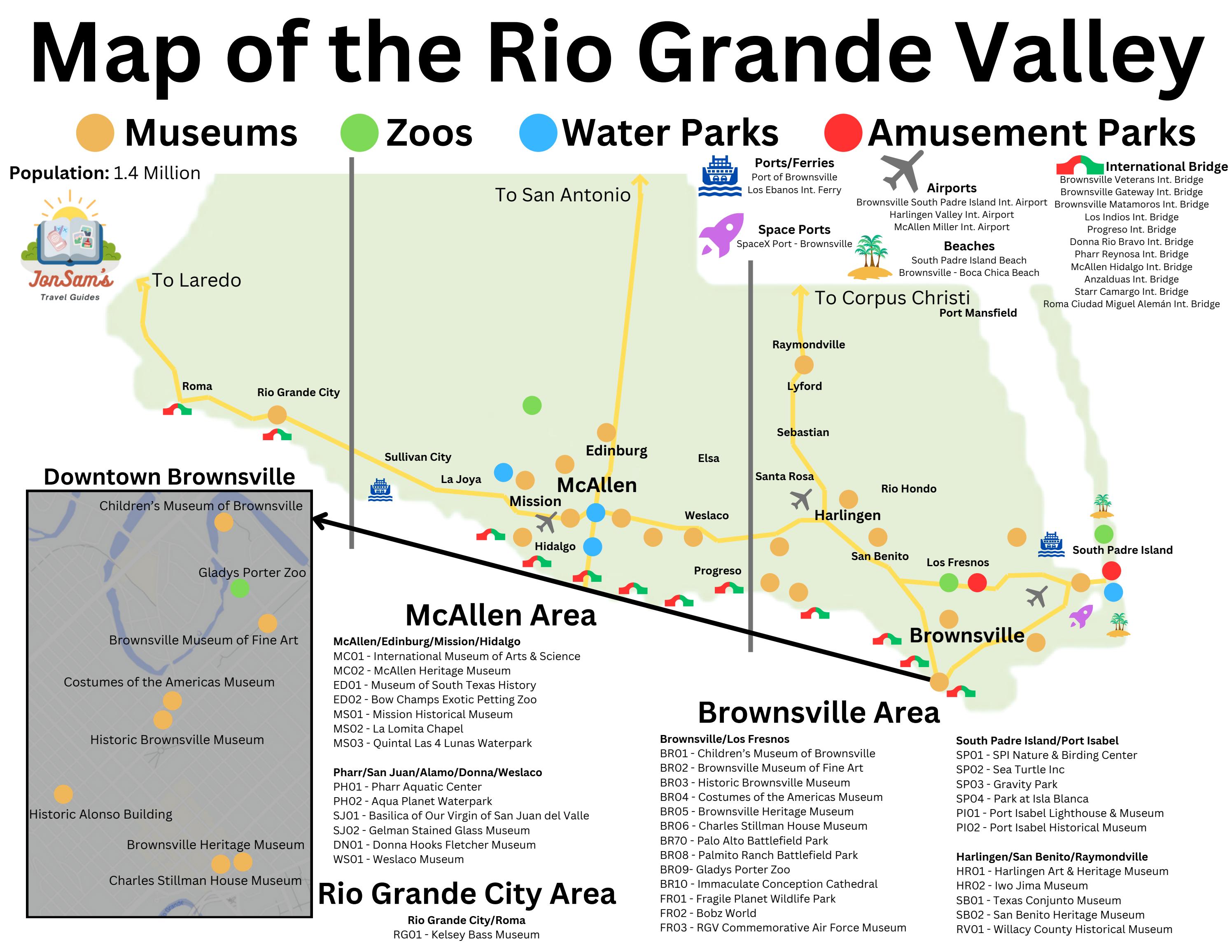 Map of the Rio Grande Valley by JonSam Tourism Guides - Issuu