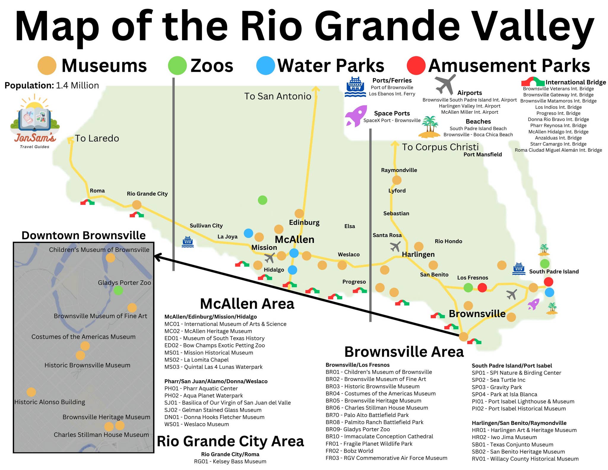 Map of the Rio Grande Valley by JonSam Tourism Guides - Issuu