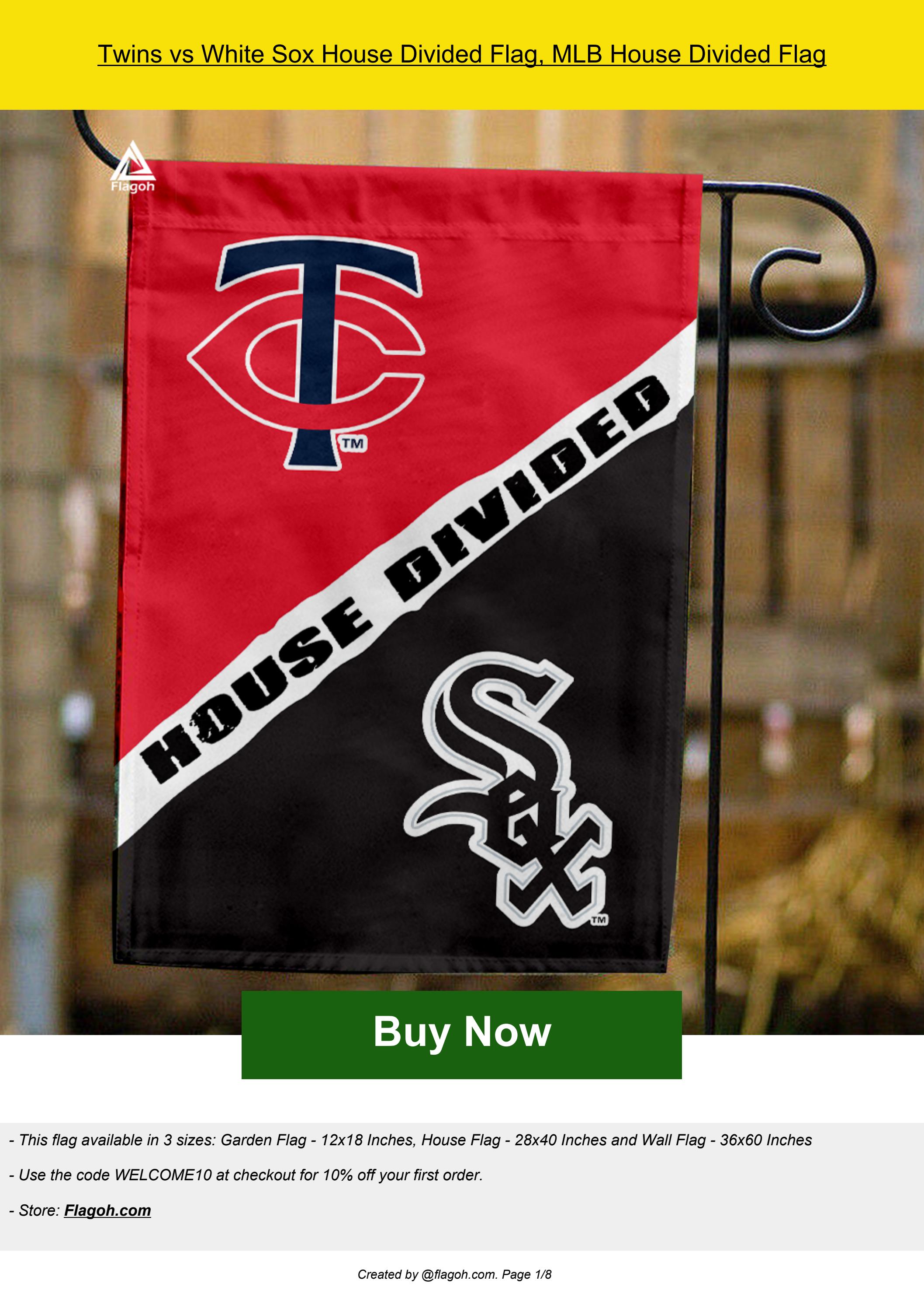 Twins vs White Sox House Divided Flag, MLB House Divided Flag by flagoh ...
