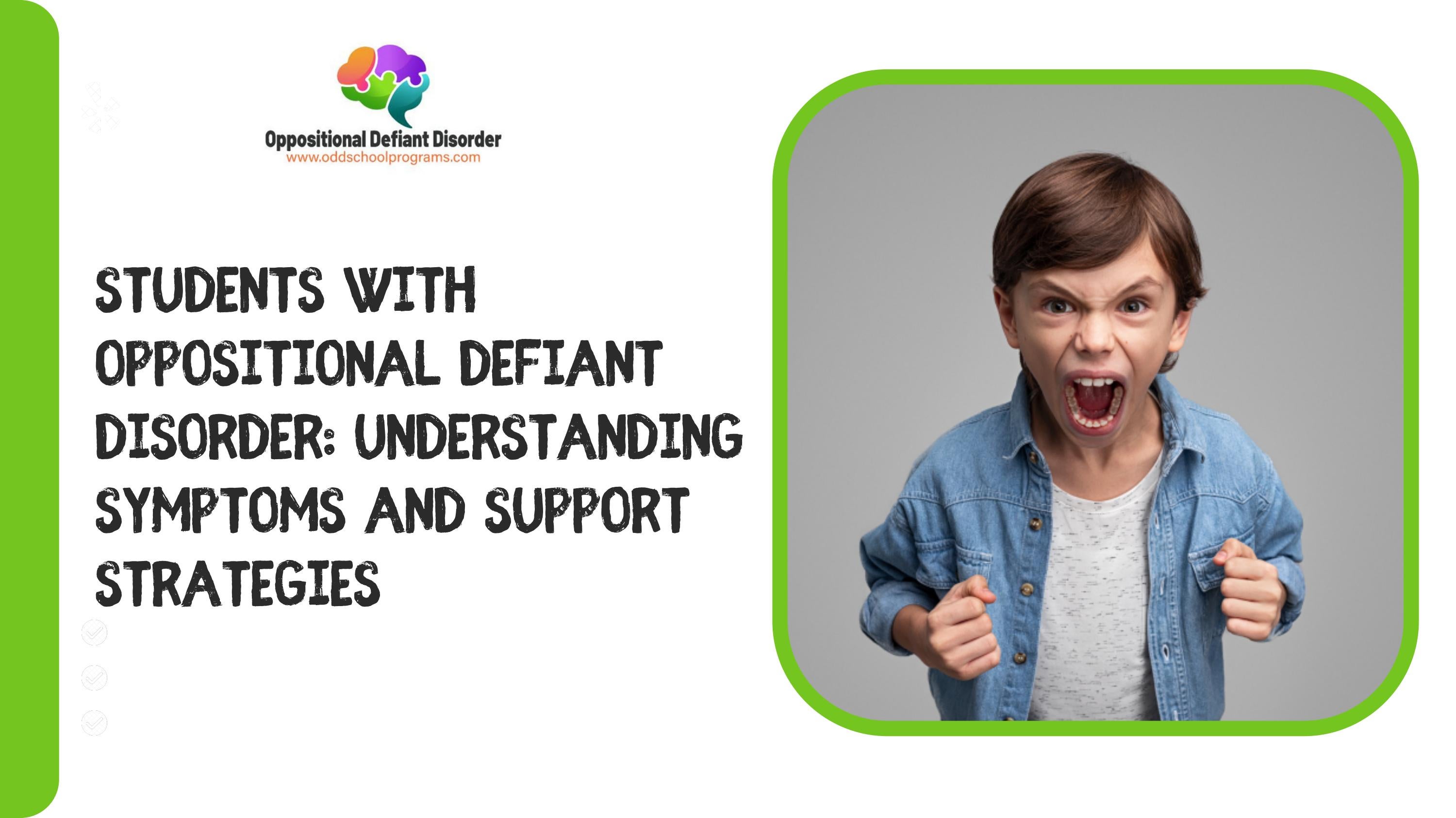 Practical Approaches: Supporting Students with ODD by Oppositional ...