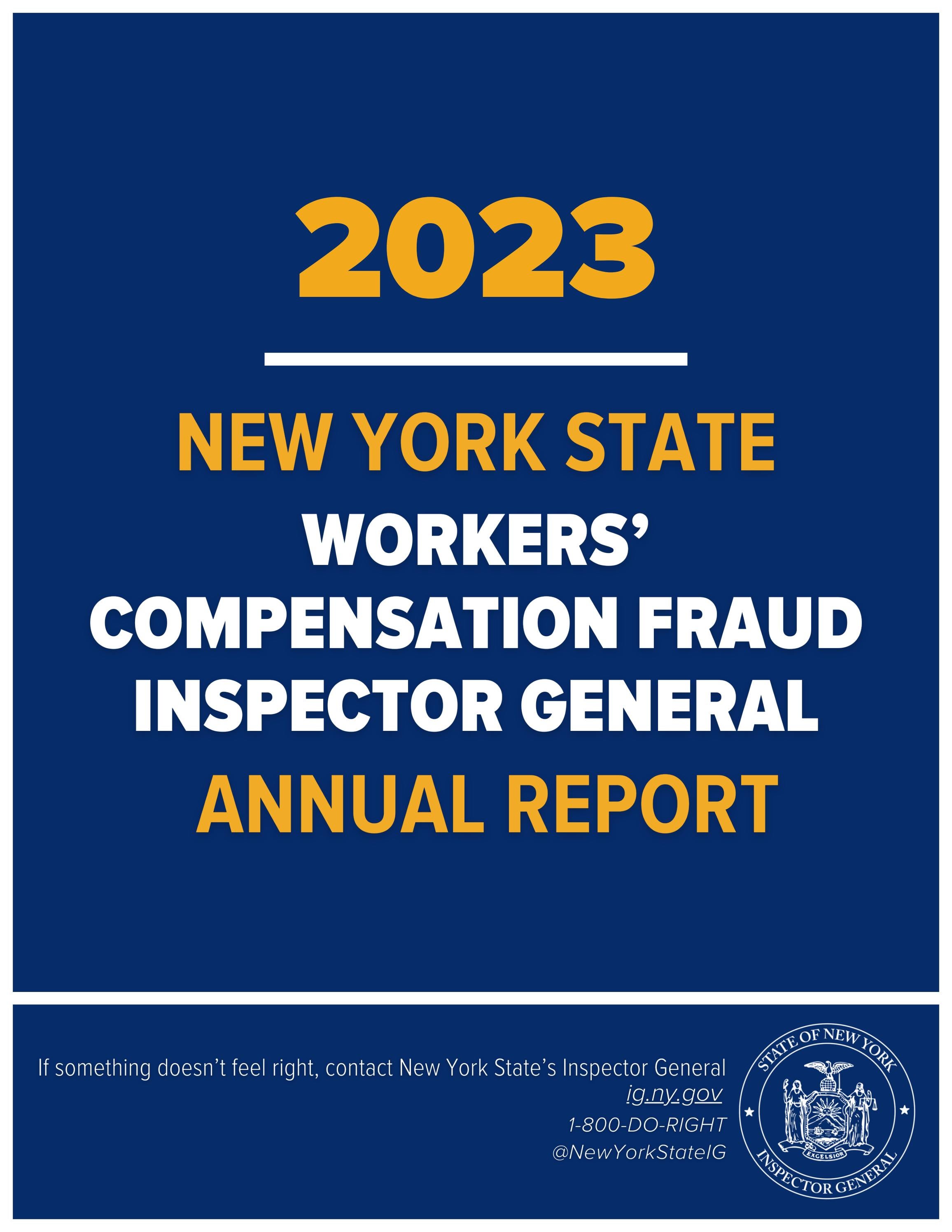 Workers' Compensation Fraud Inspector General 2023 Annual Report by ...