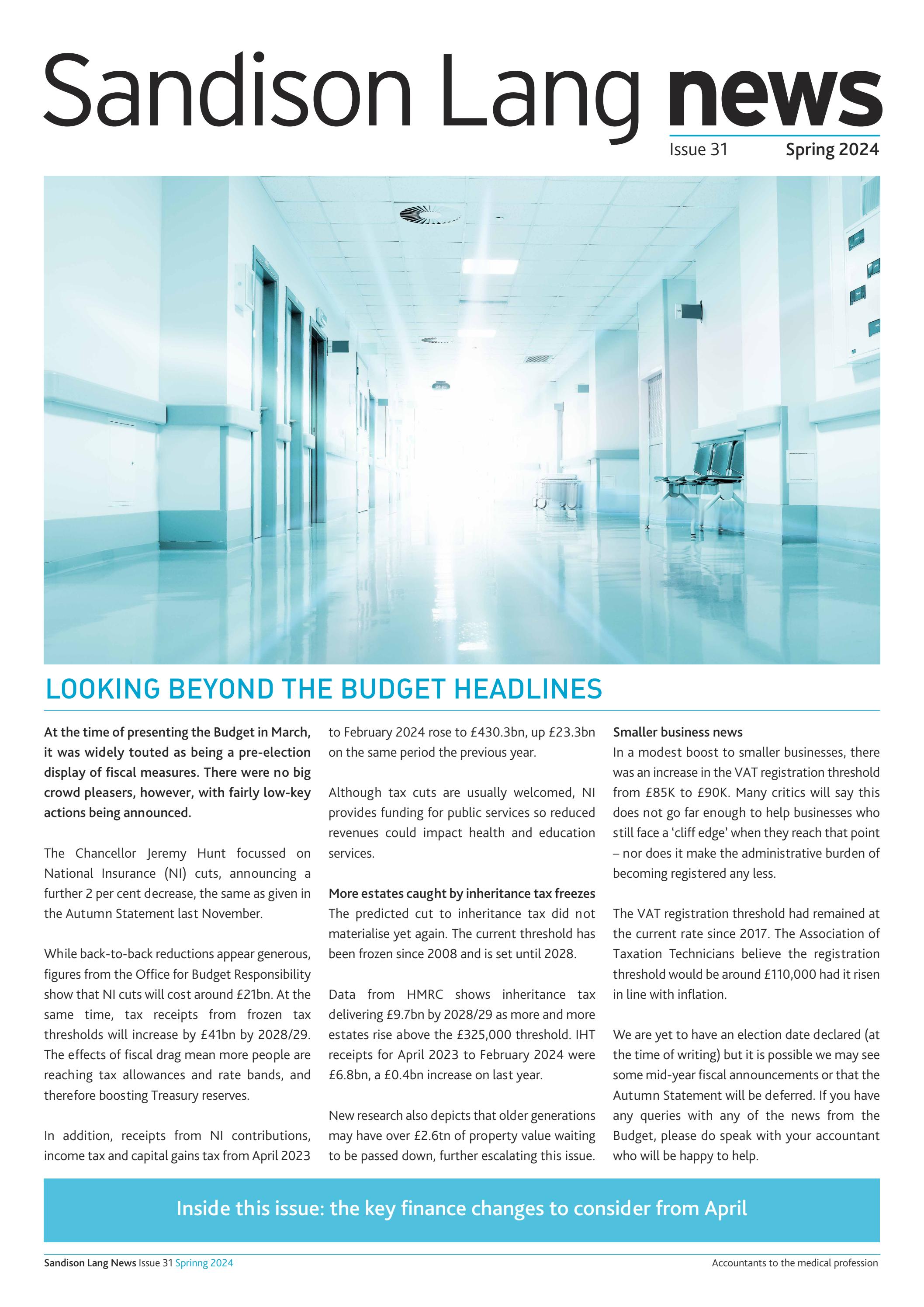 Sandison Lang Client Newsletter - Spring 2024 by david.norris - Issuu