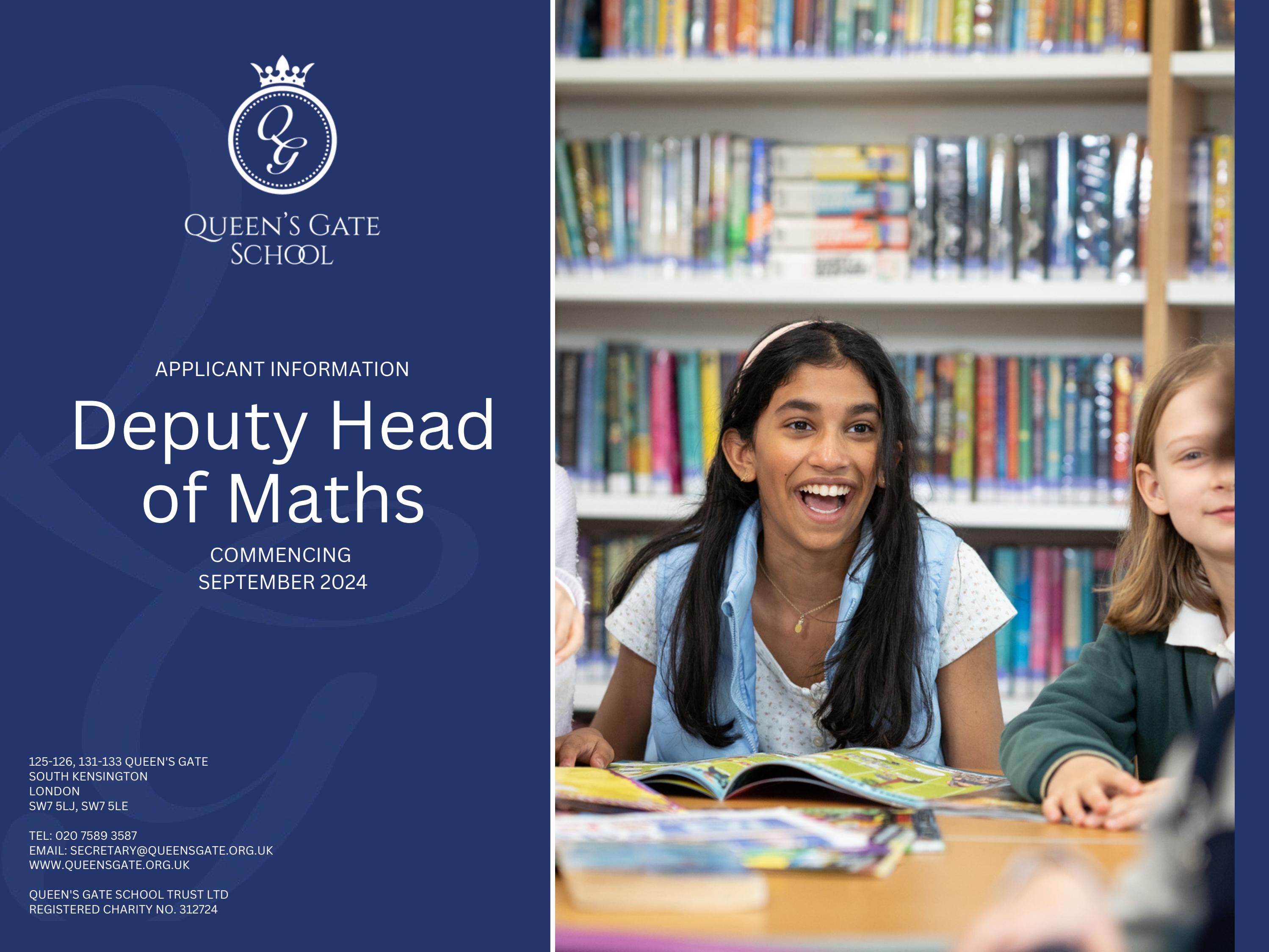 Queen's Gate School - Deputy Head of Maths by Queen's Gate School - Issuu