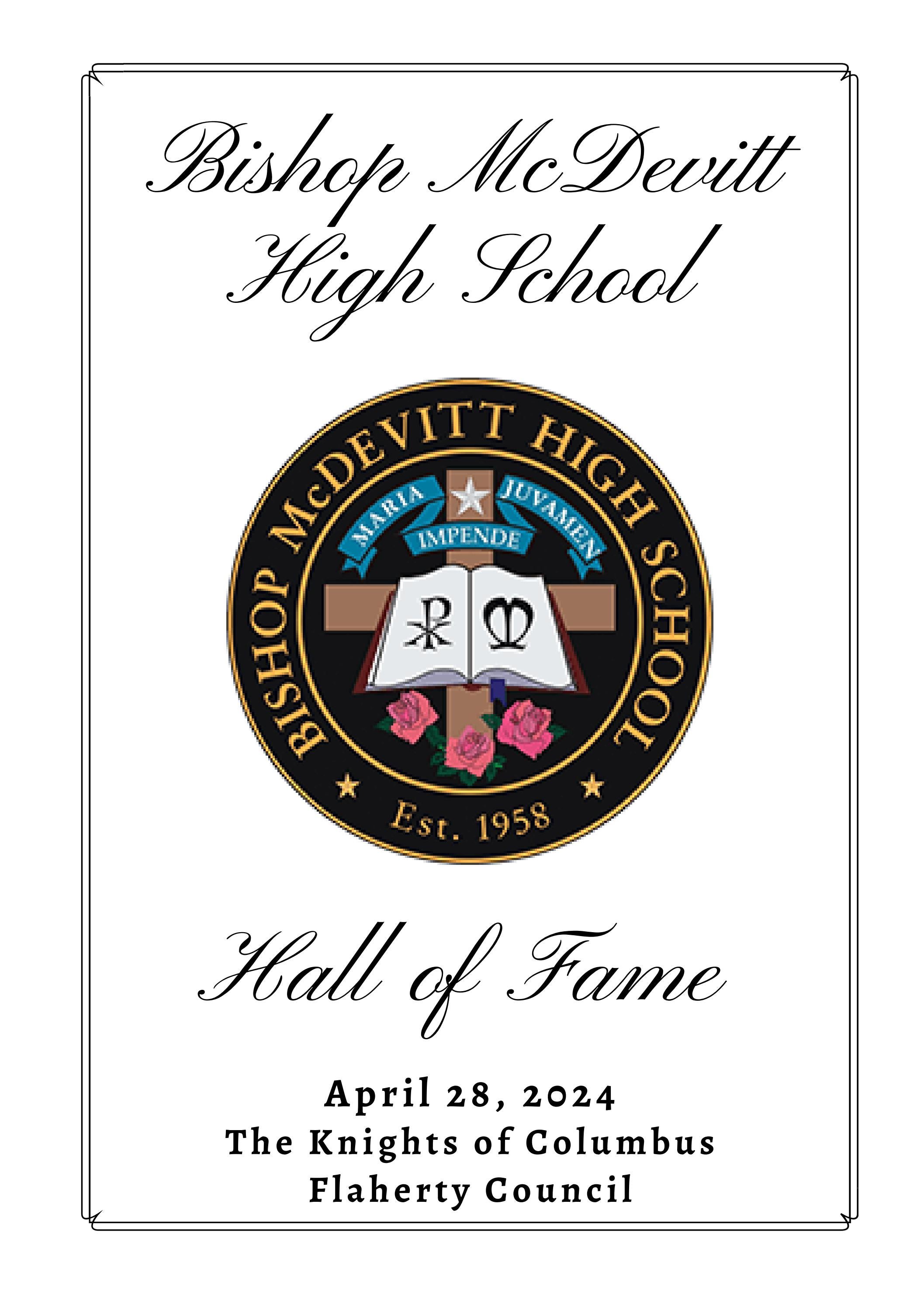 2024 Hall of Fame Program by Friends of Bishop McDevitt - Issuu
