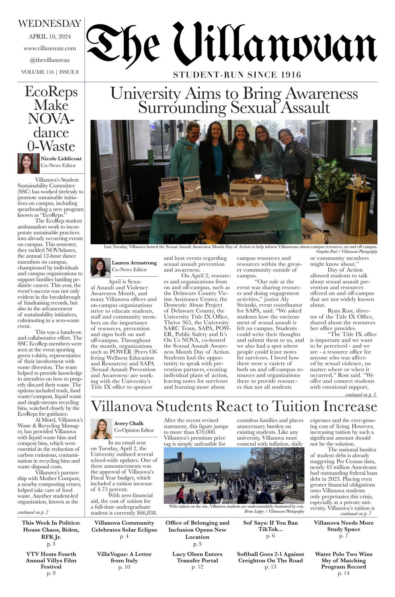 The Villanovan | Volume 116, Issue 8: April 10, 2024 by The Villanovan ...