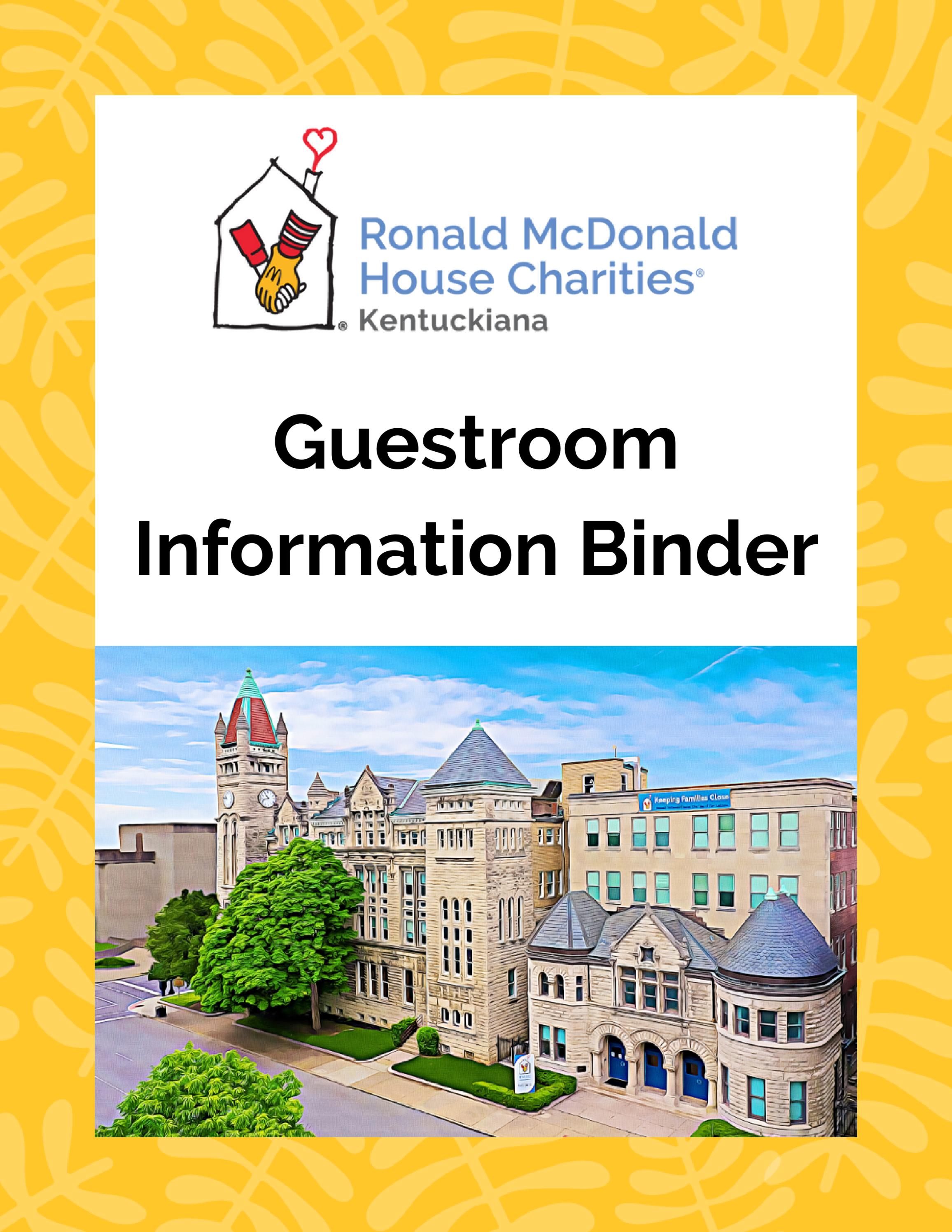 Guestroom Binder by rmhckentuckiana - Issuu