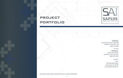 SAI - PROJECT PORTFOLIO by saplysarchitects.ca - Issuu