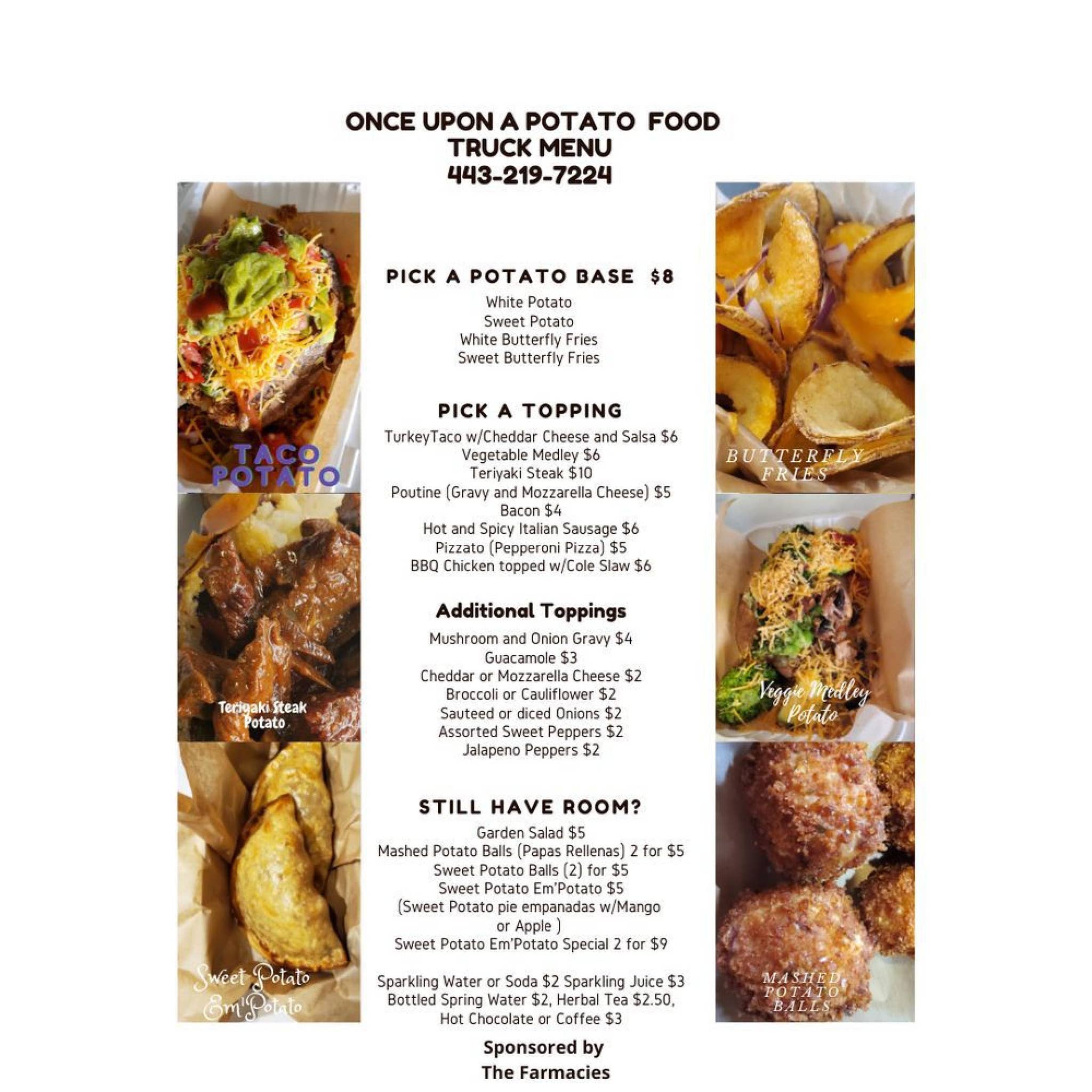 Food Truck Menu- Once Upon a Potato by David S. Brown Enterprises - Issuu