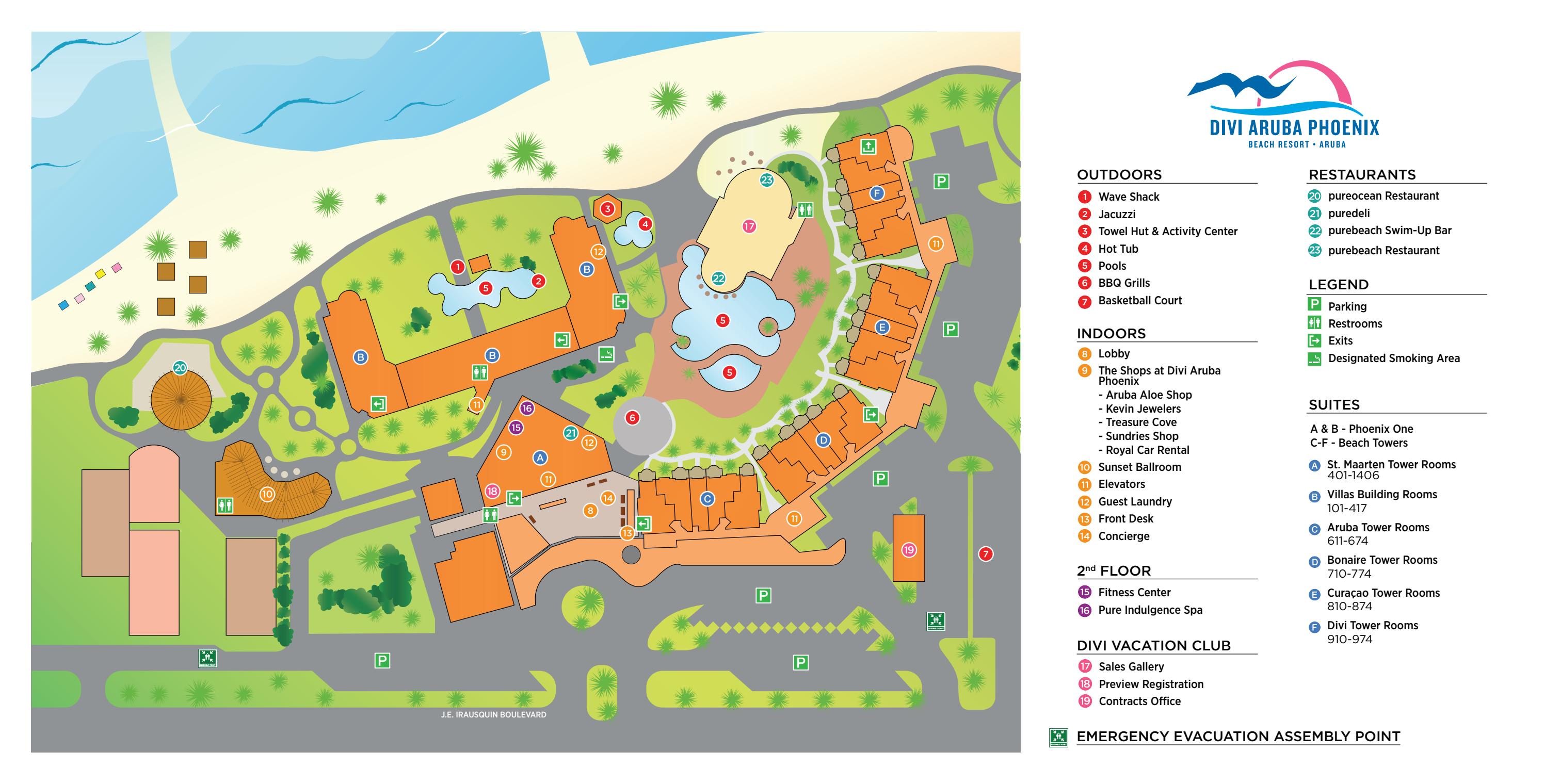 Phoenix Resort Map by Divi Resorts - Issuu