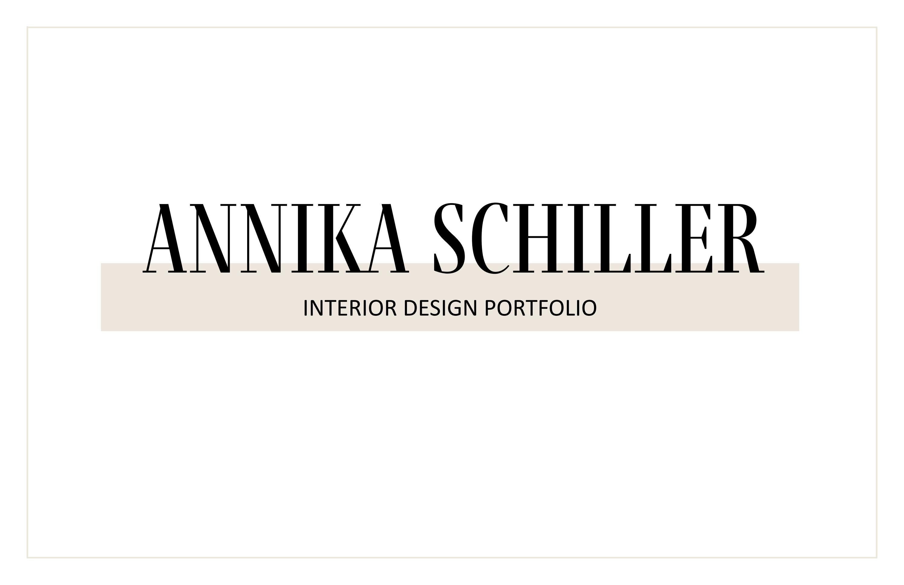 Annika Schiller Portfolio by Annika Schiller - Issuu