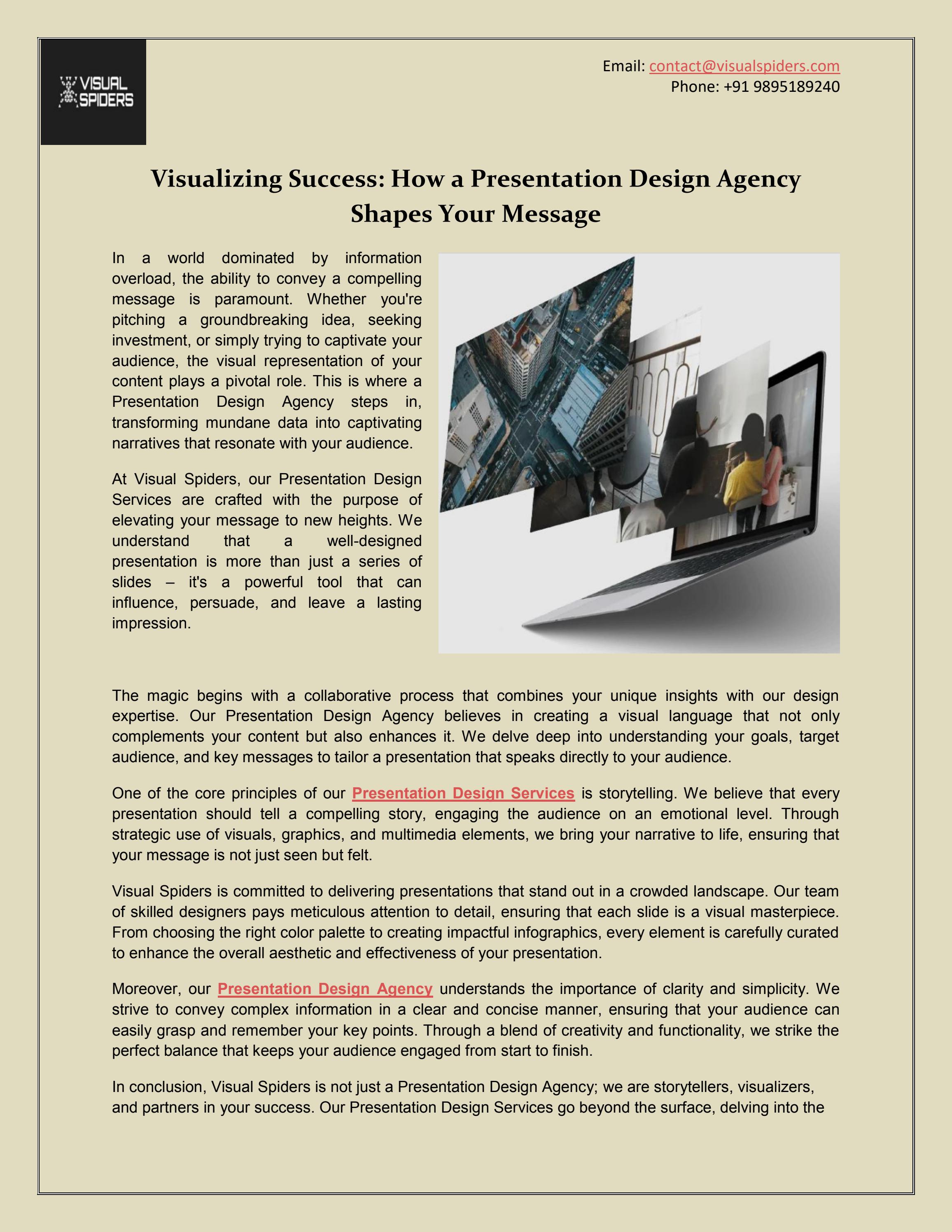 Visualizing Success: How a Presentation Design Agency Shapes Your ...