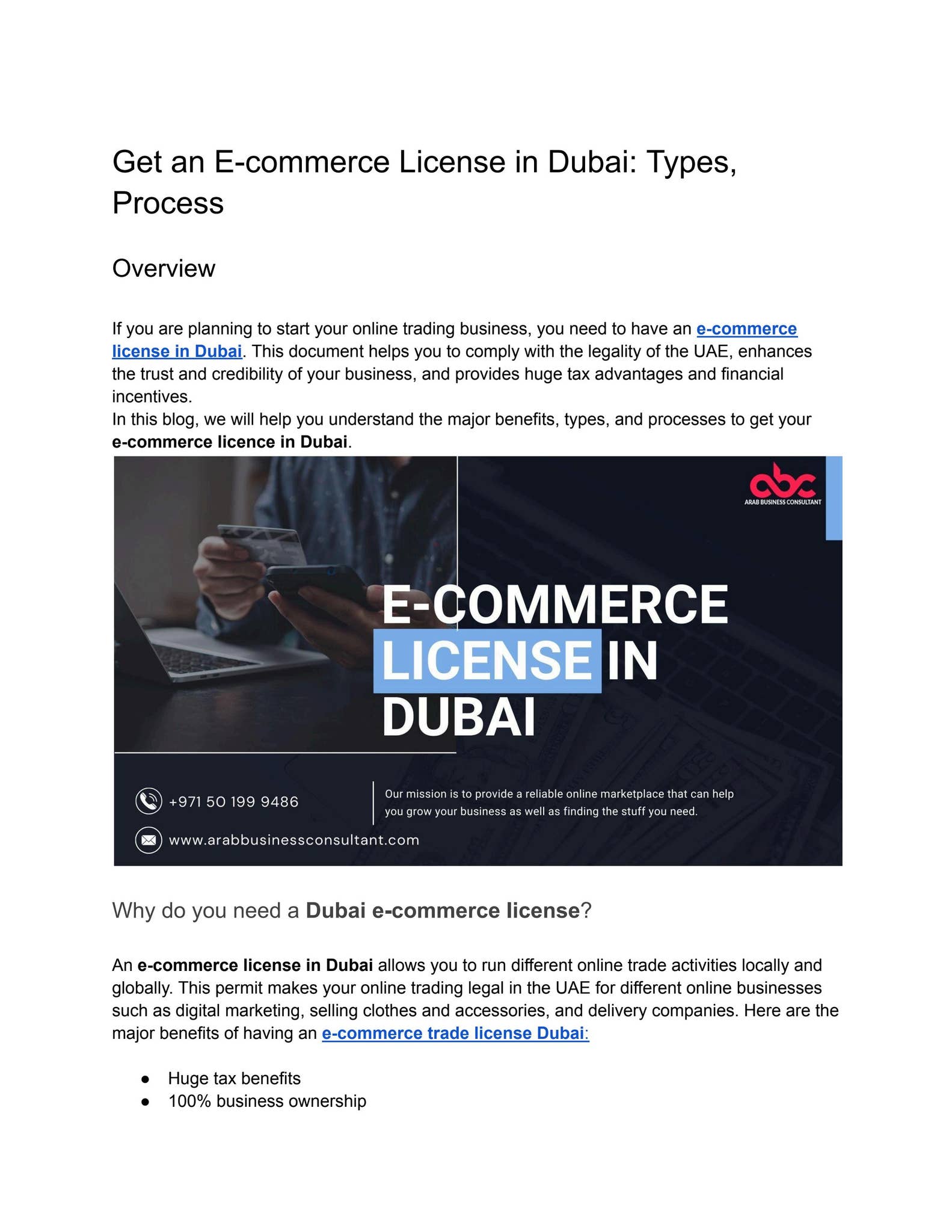 Get an E-commerce License in Dubai: Types, Process by VIP PRO Services ...