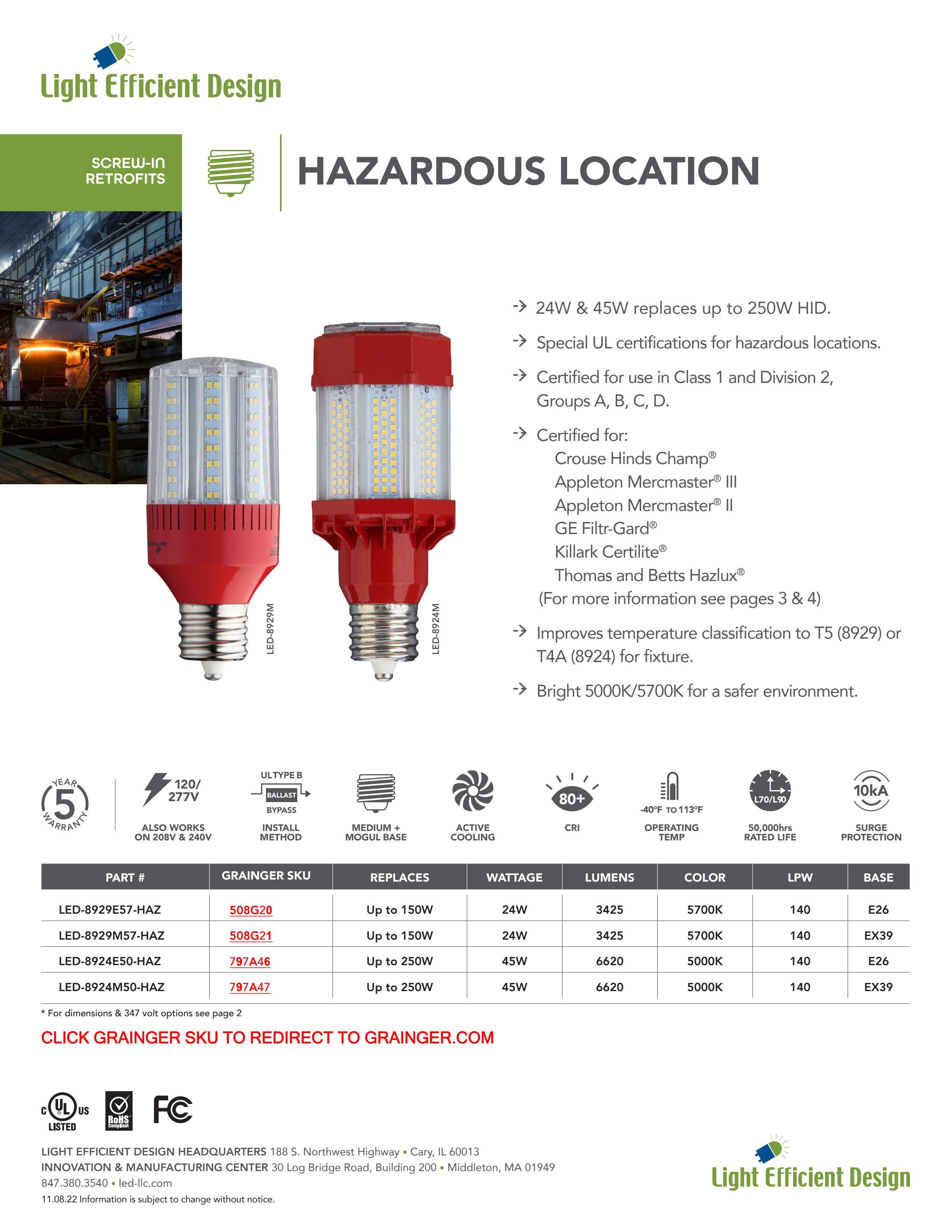 Light Efficient Design: Lighting for Hazardous Locations by ISI ...