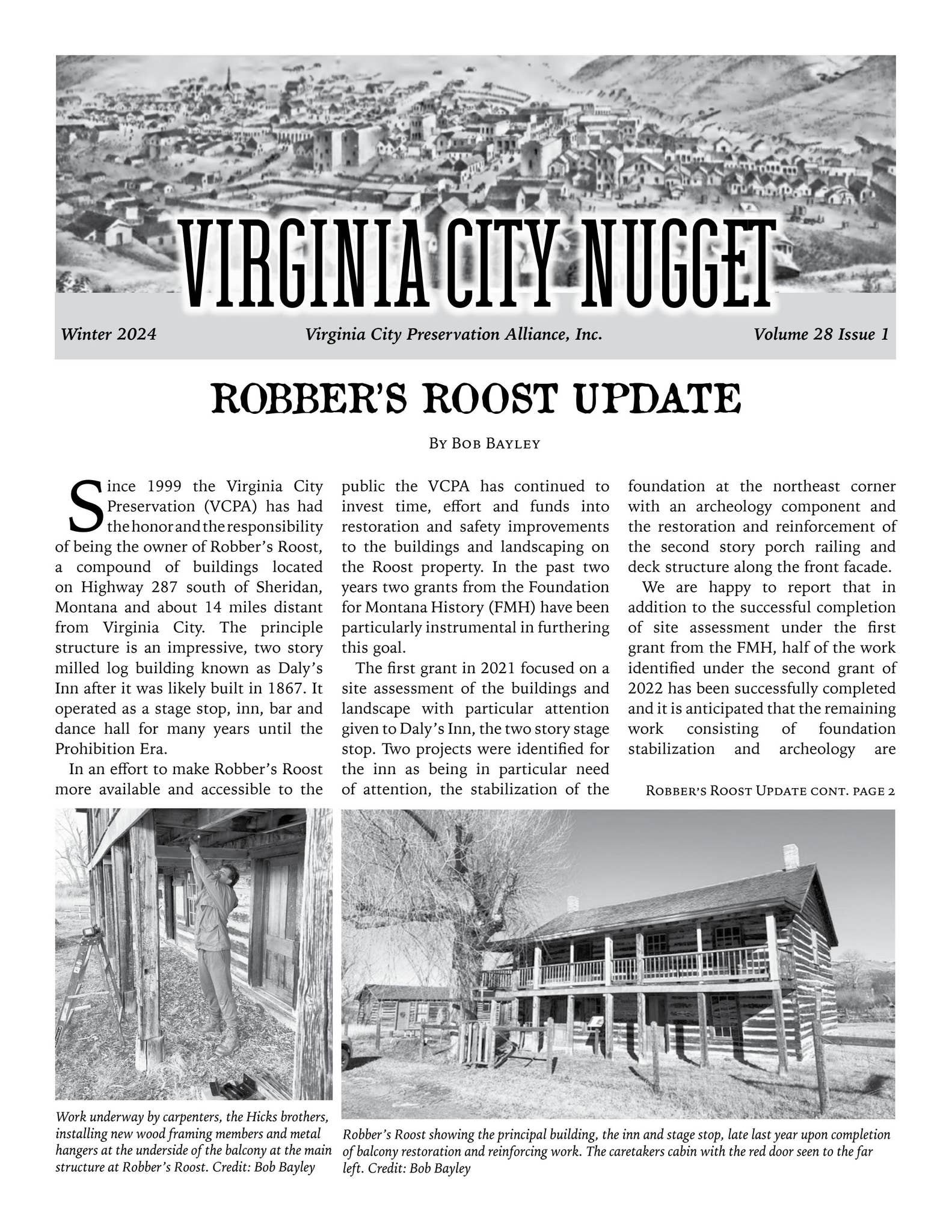 Winter 2024 Virginia City Nugget by VCPAMontana - Issuu