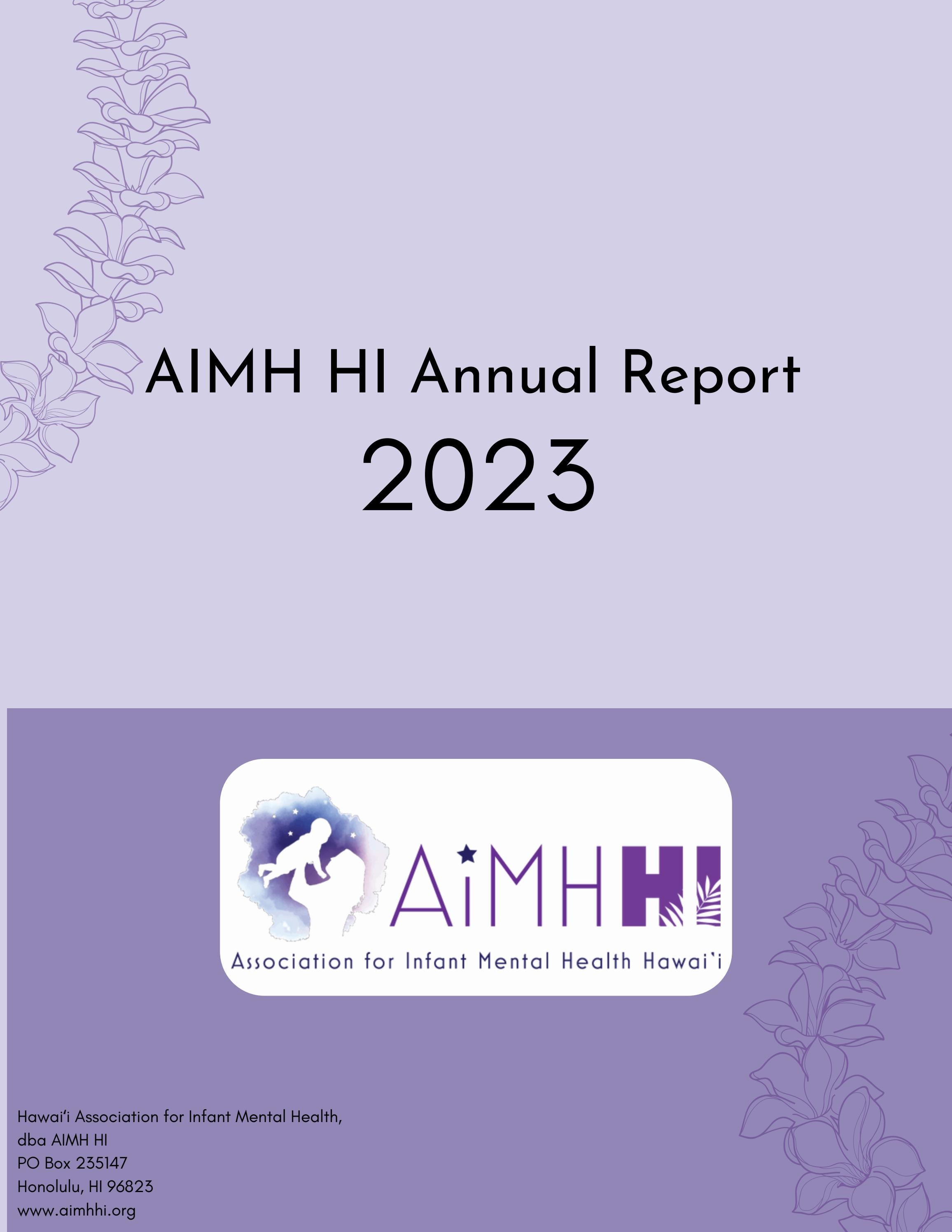 2023 AIMH HI Annual Report by Erin Henderson - Issuu
