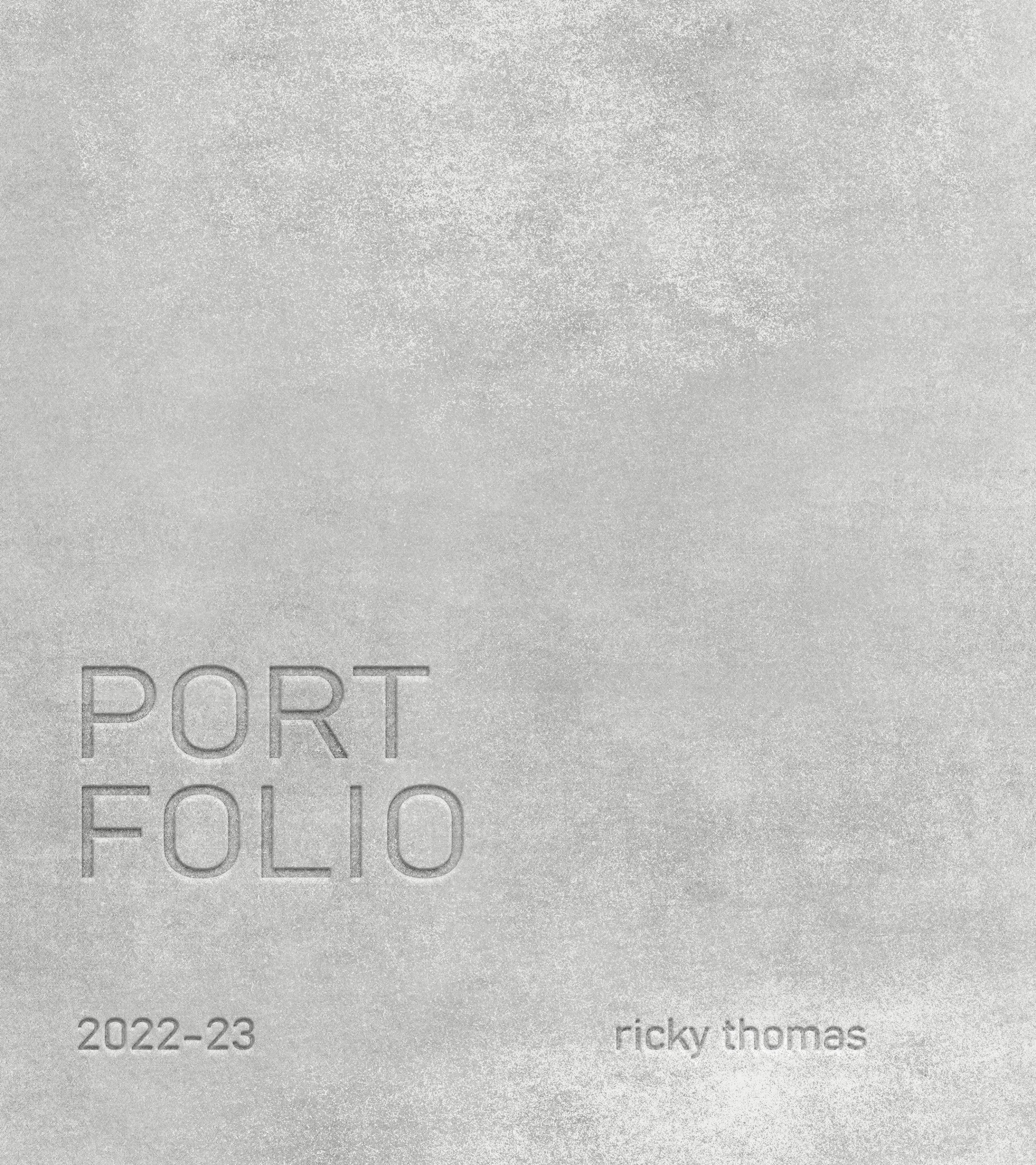 Ricky Thomas Portfolio - 2022 by seek_form - Issuu
