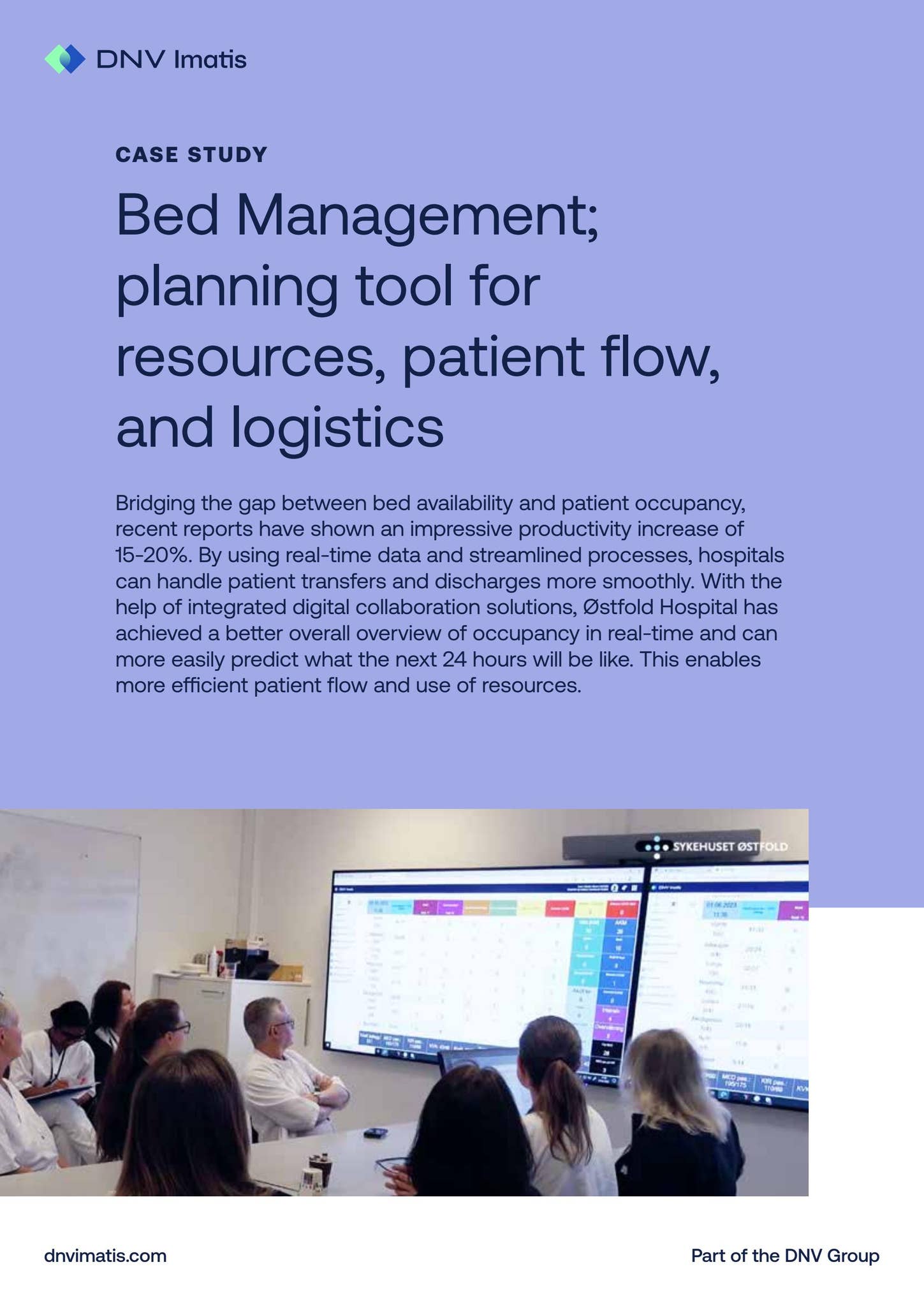 Bed Management; planning tool for resources, patient flow and logistics by DNV Imatis - Issuu