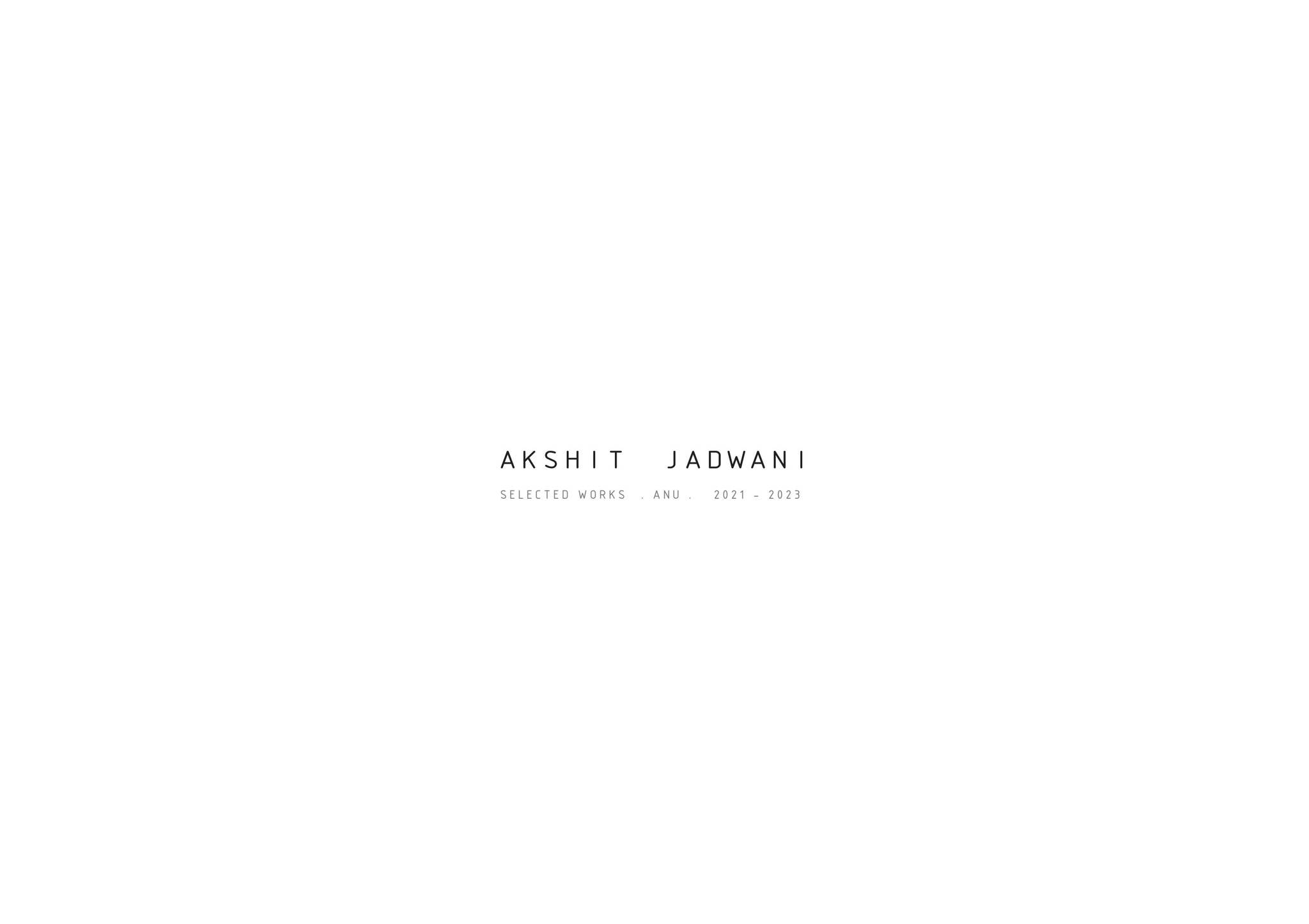 Akshit jadwani | Portfolio by Akshit Jadwani - Issuu