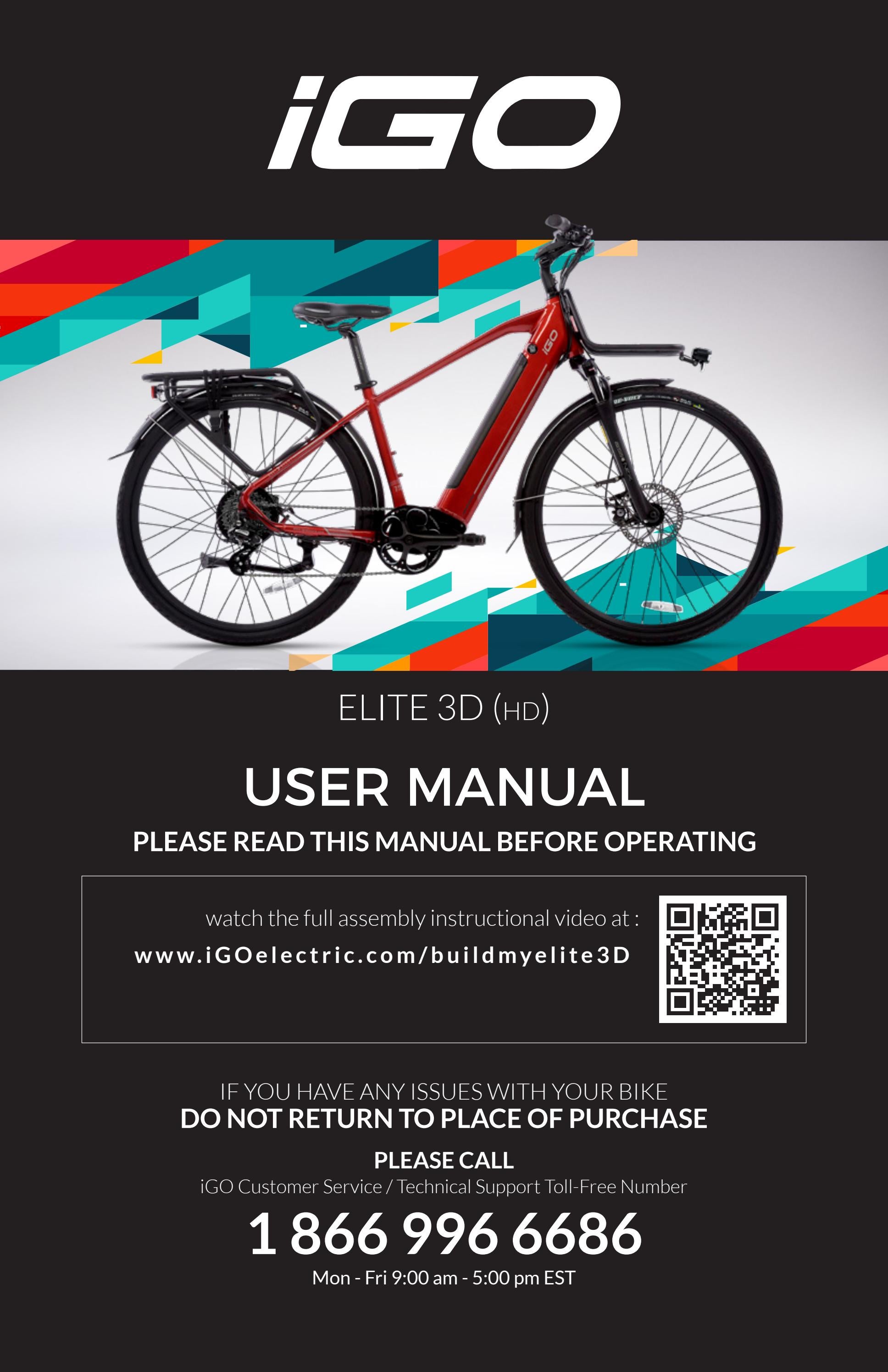 iGO Electric - CORE ELITE 3D(hd) Owners Manual by iGO Electric Bikes - Issuu