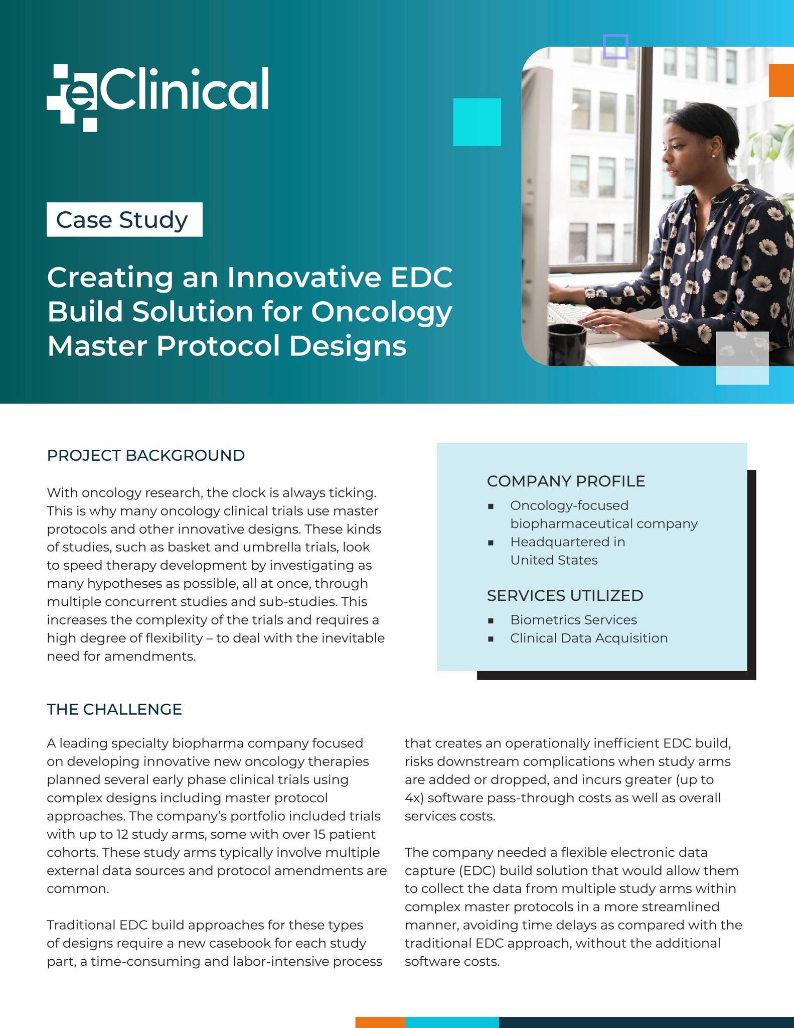 Creating an Innovative EDC Build Solution for Oncology Master Protocol ...