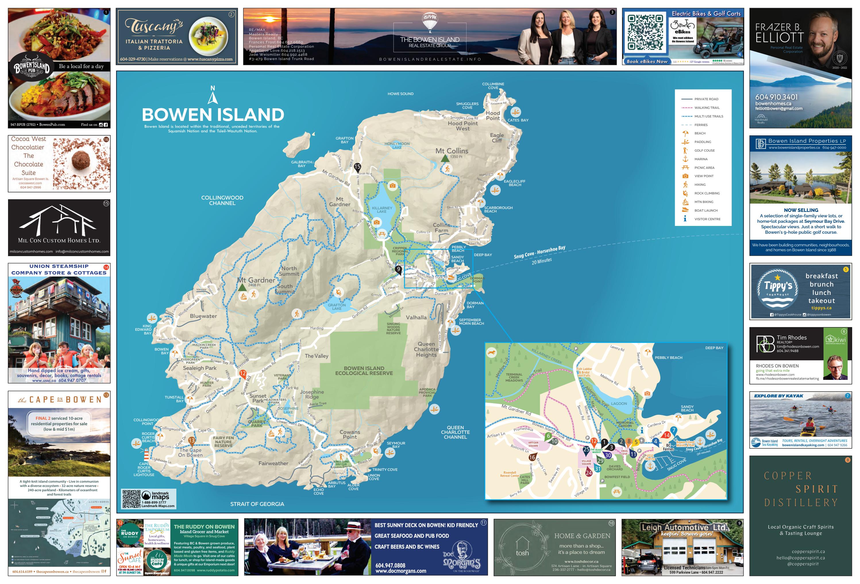 Bowen Island Visitor Map by Landmark Media - Issuu
