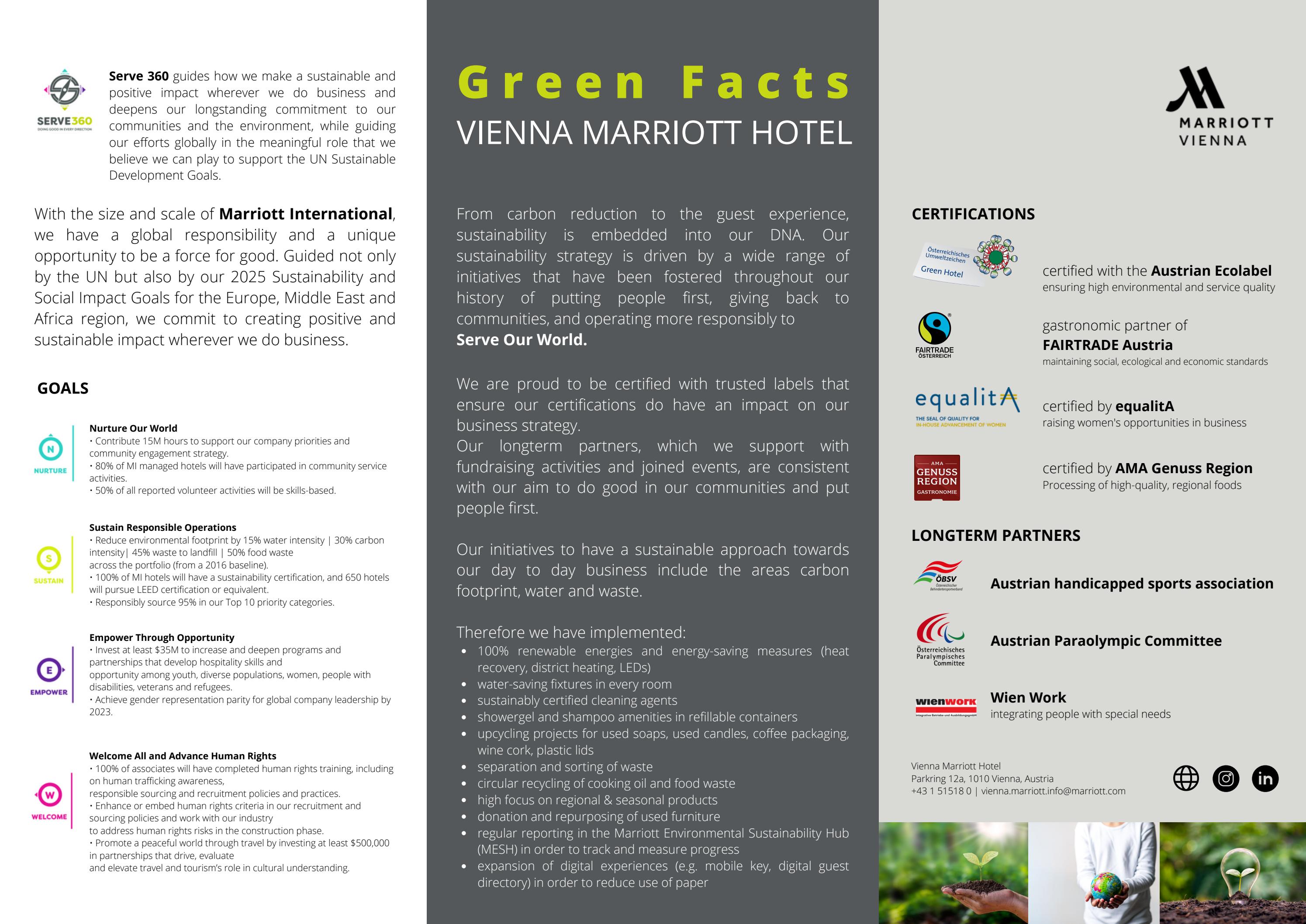GREEN FACTS Vienna Marriott Hotel EN by viennamarriotthotel - Issuu