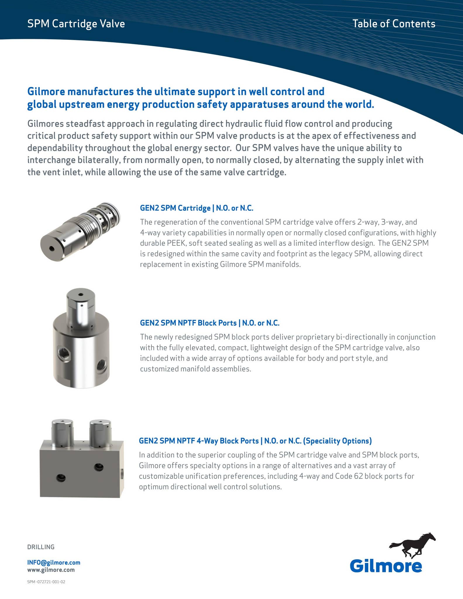Gilmore SPM Valve Catalog by Gilmore - Issuu